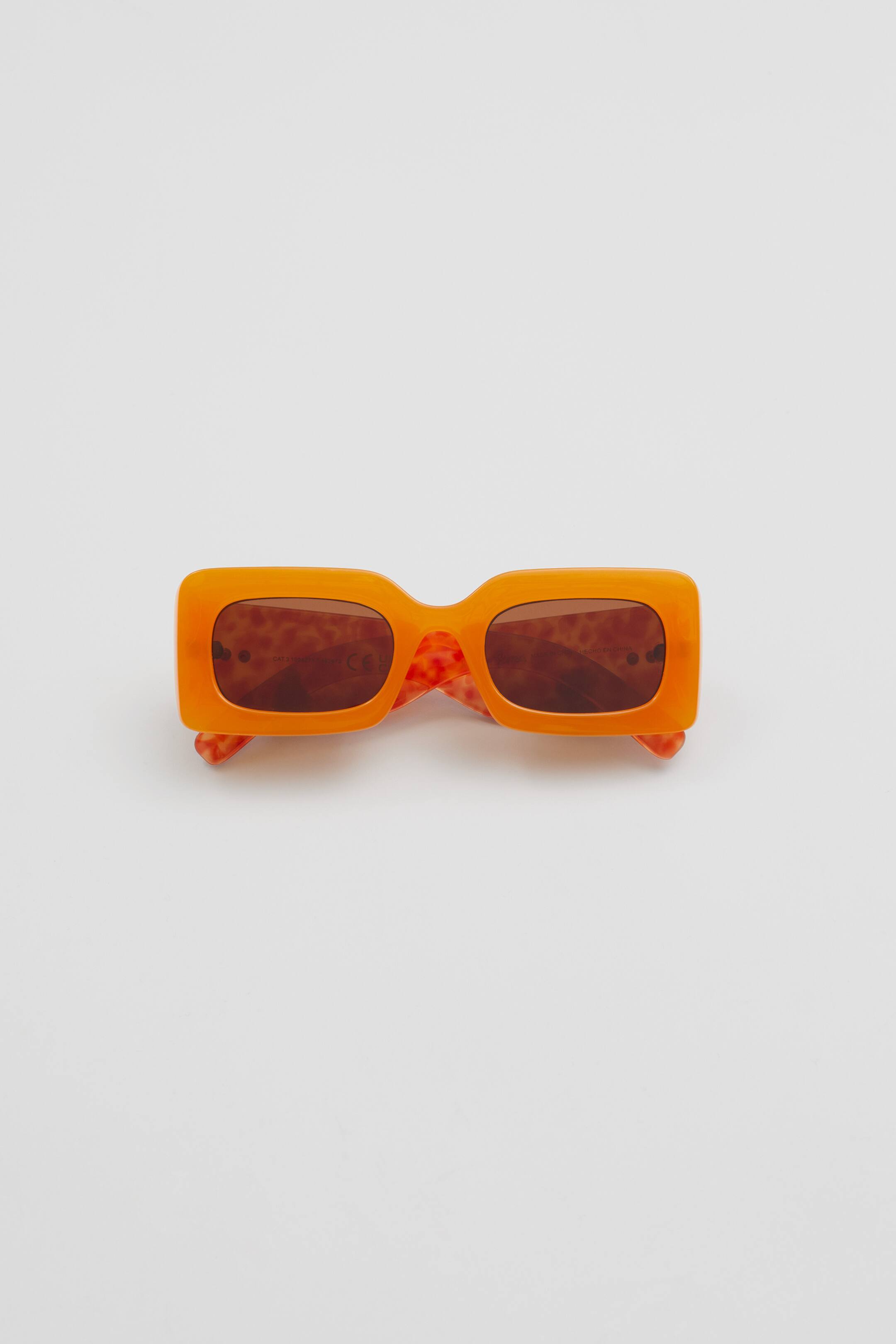 Rectangular Thick Frame Sunglasses - Ravgul - DAME | H&M NO