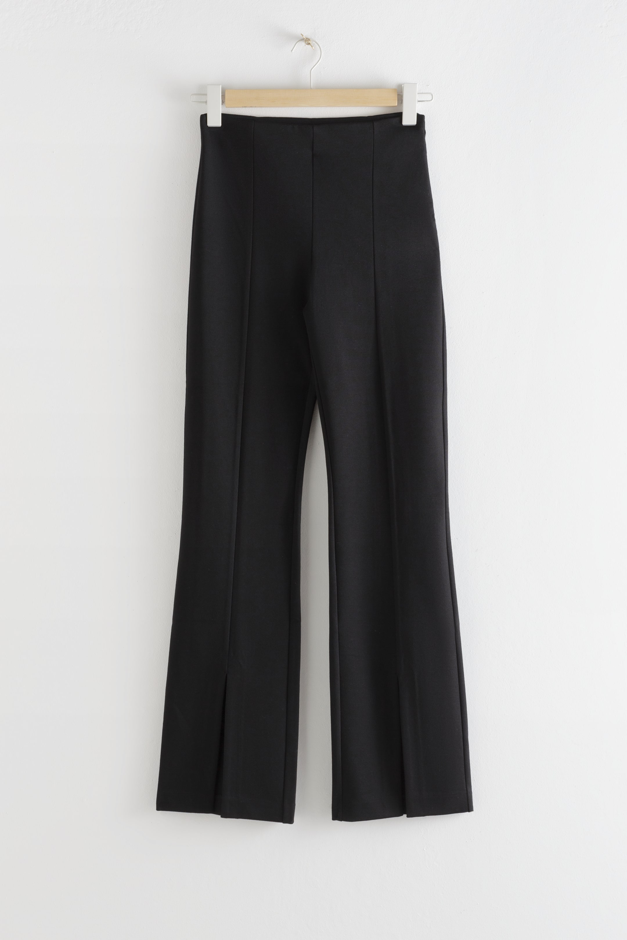 Front Slit Trousers - Black - Ladies | H&M GB