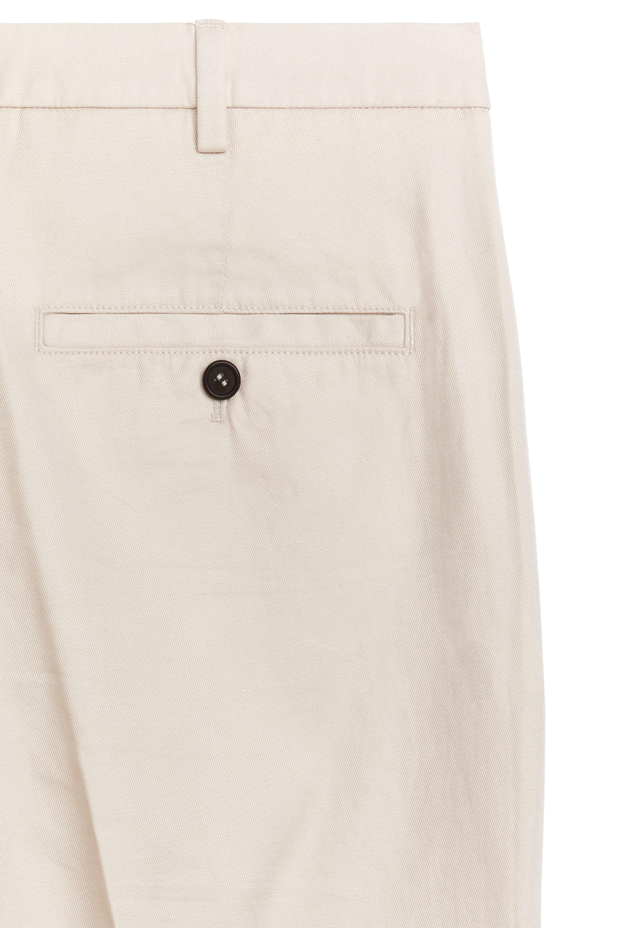 Regular Cropped Cotton-Linen Trousers - Regular waist - Ankle length ...