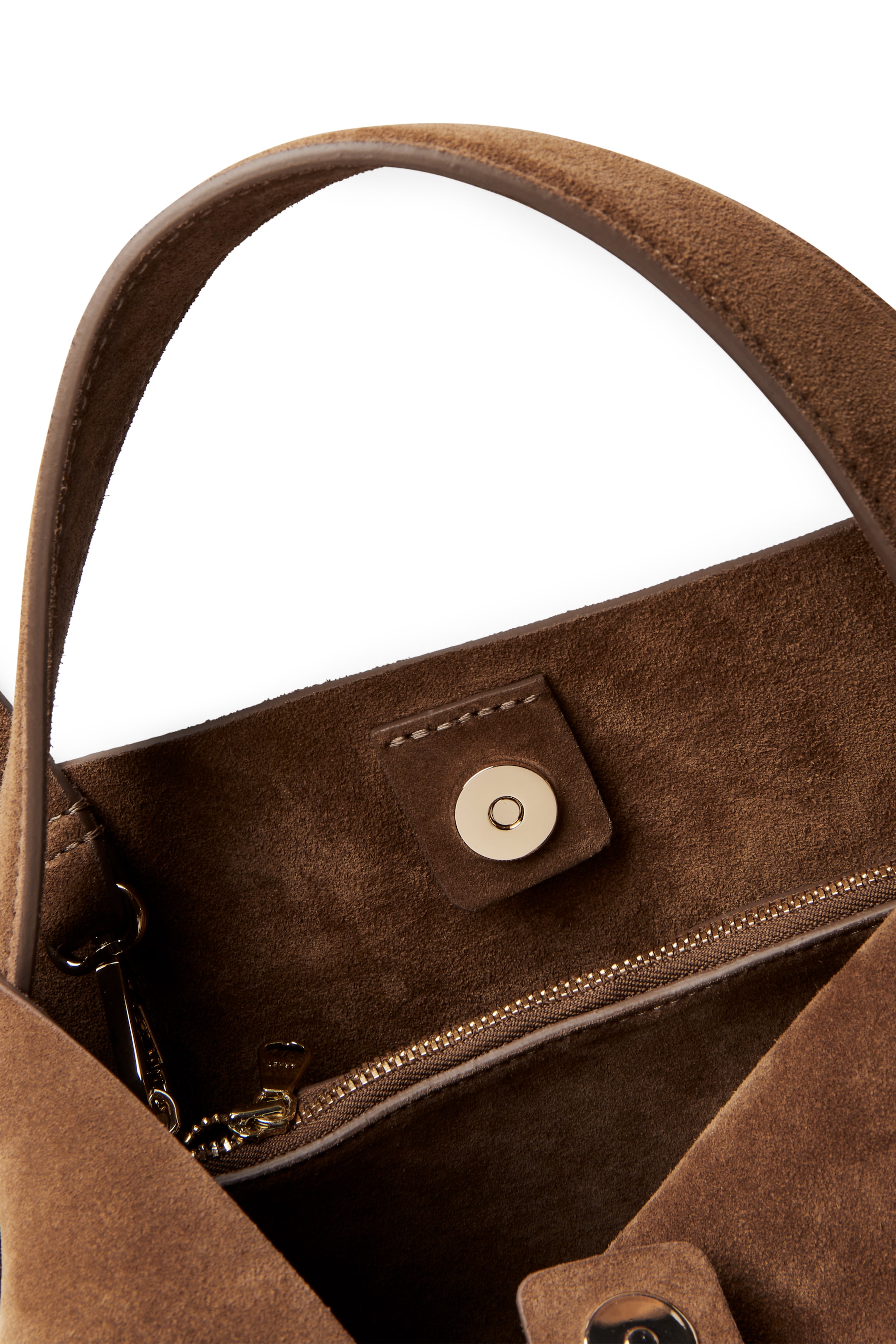 Crossbody-veske i semsket skinn - Brun - DAME | H&M NO