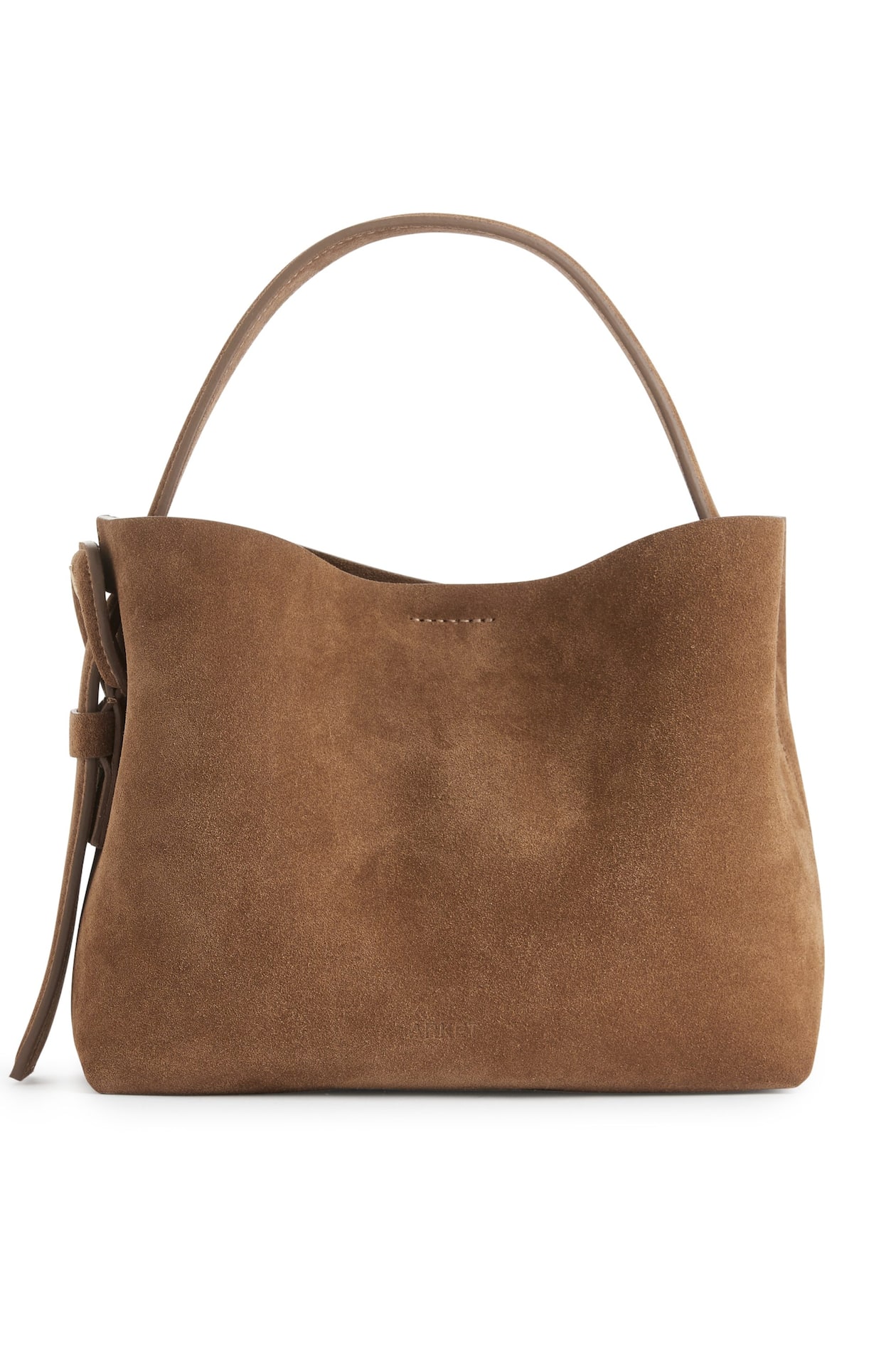 Crossbody-veske i semsket skinn - Brun - DAME | H&M NO