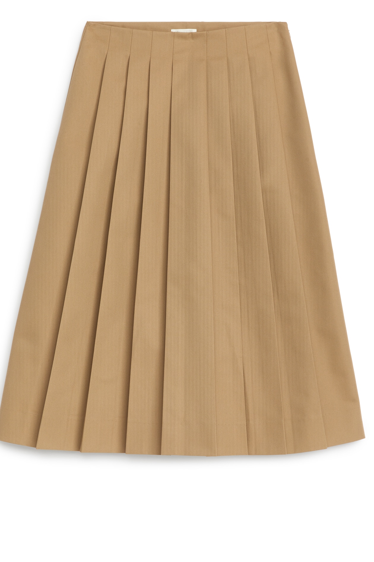 Midi Pleated Skirt - Dark Beige - Ladies | H&M GB