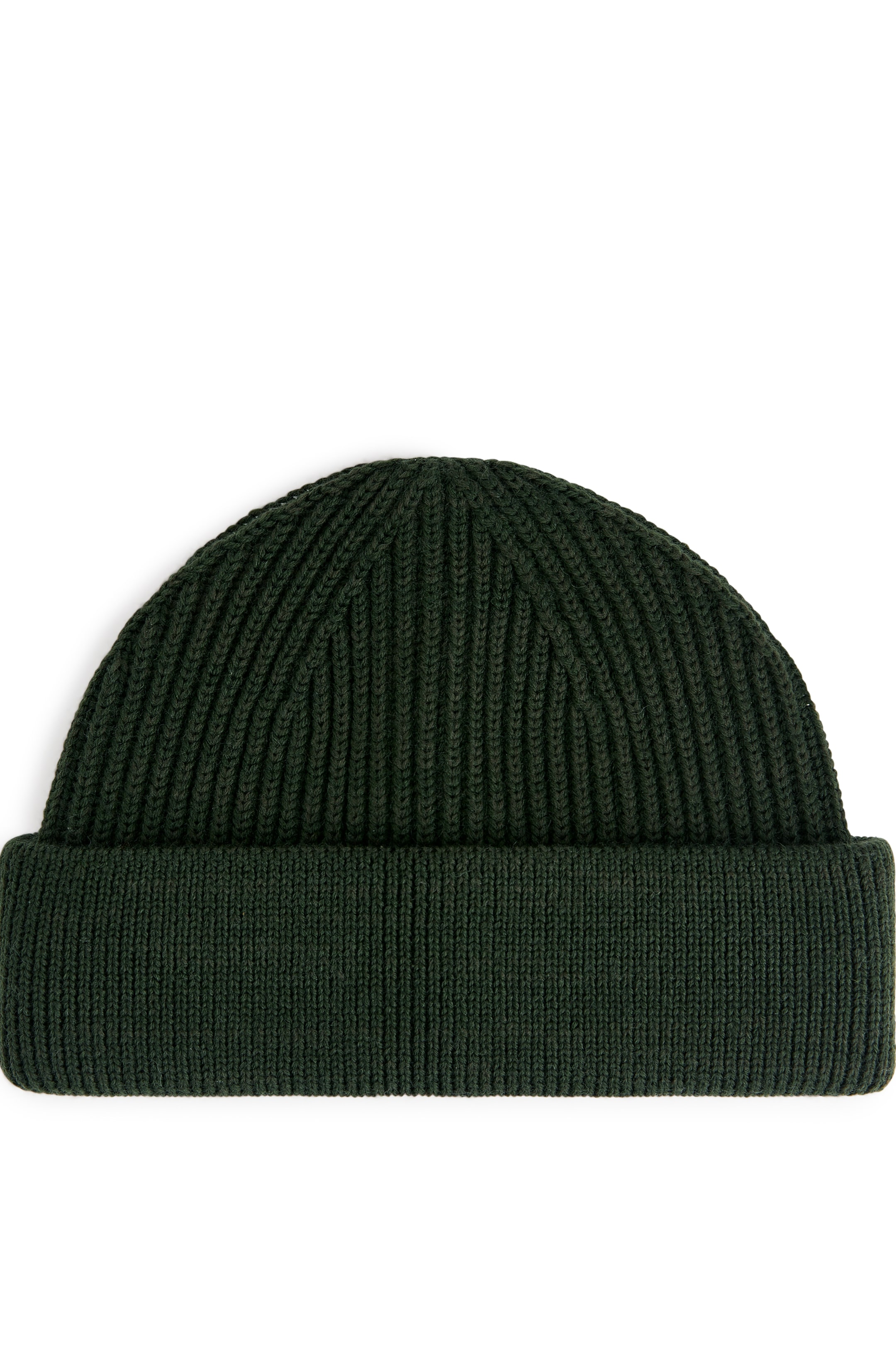 Ribbed Wool Blend Beanie - Dark Green - Men | H&M GB
