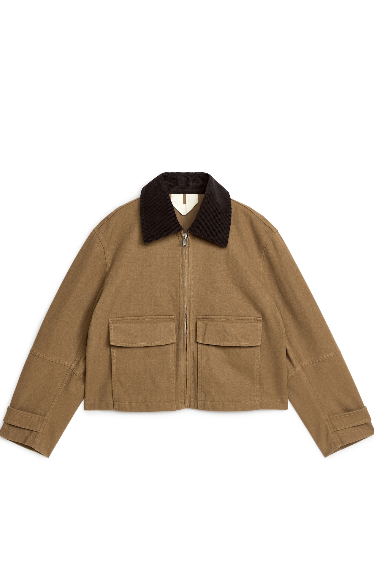 Jacke aus Canvas mit Reißverschluss - Braun - Ladies | H&M DE