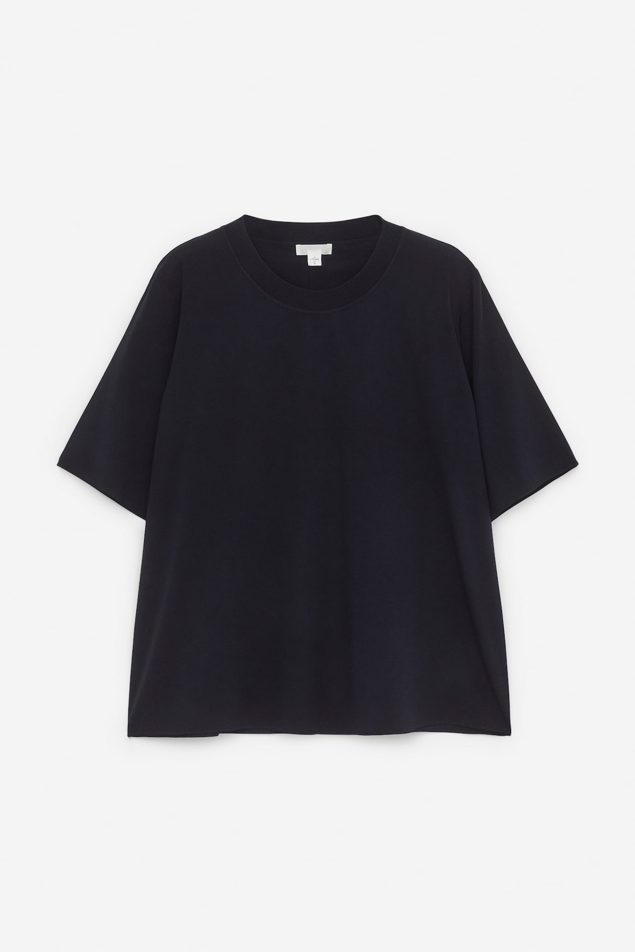 Silk-Crepe T-Shirt - Dark Blue - Ladies | H&M GB