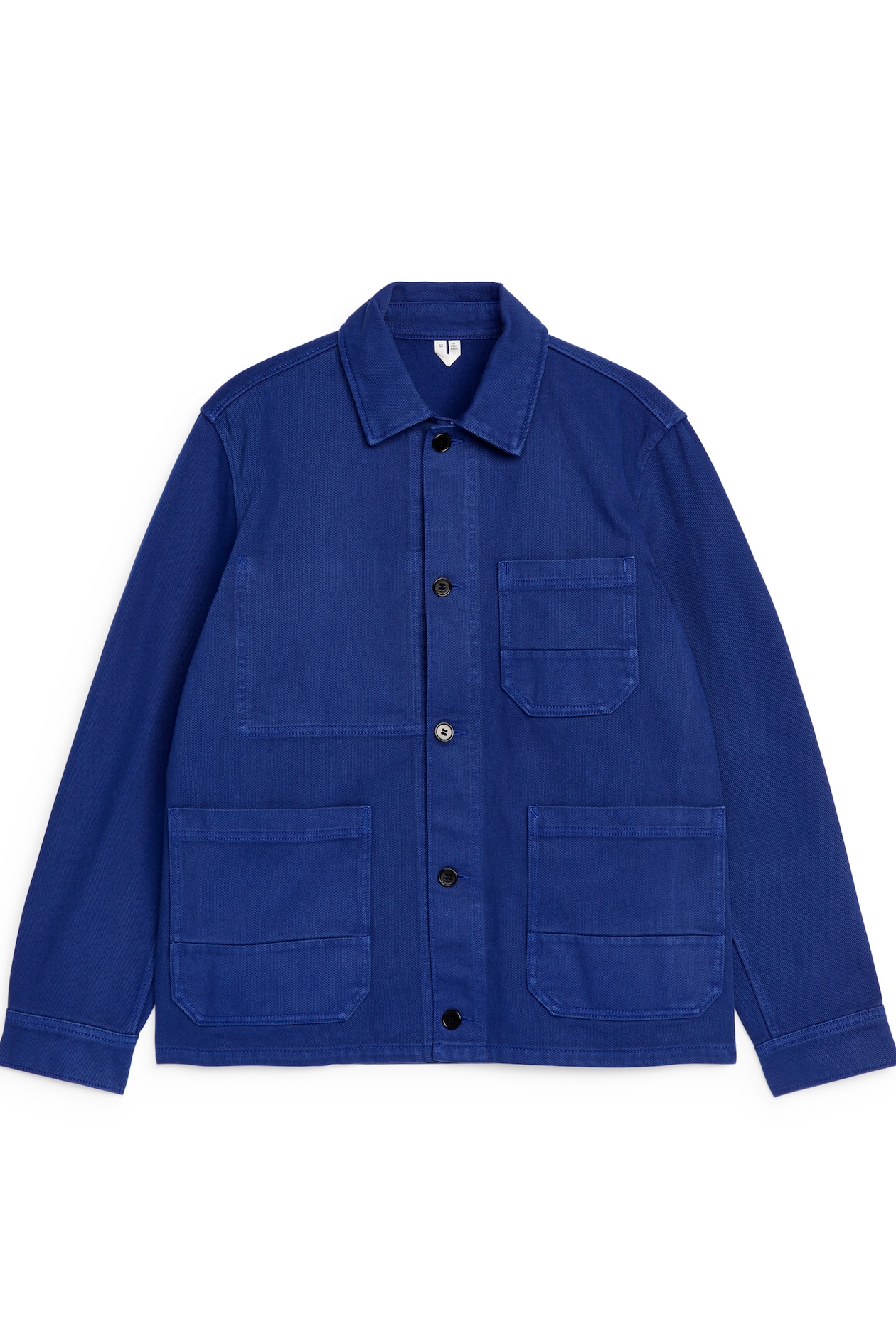 Overdyed Twill Overshirt - Bright Blue - Men | H&M GB
