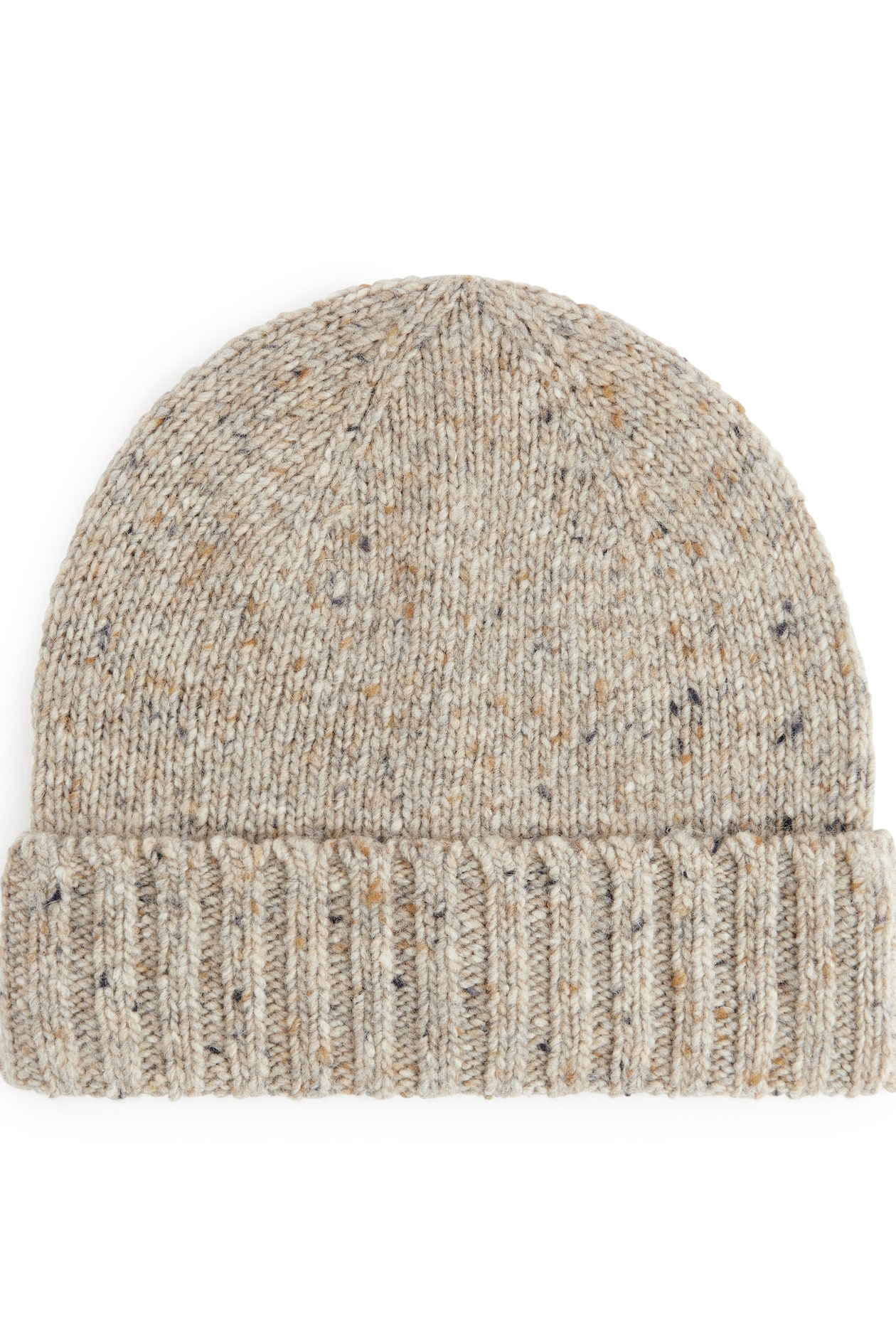 Neps Wool-Blend Beanie - Beige Melange - Kids | H&M GB