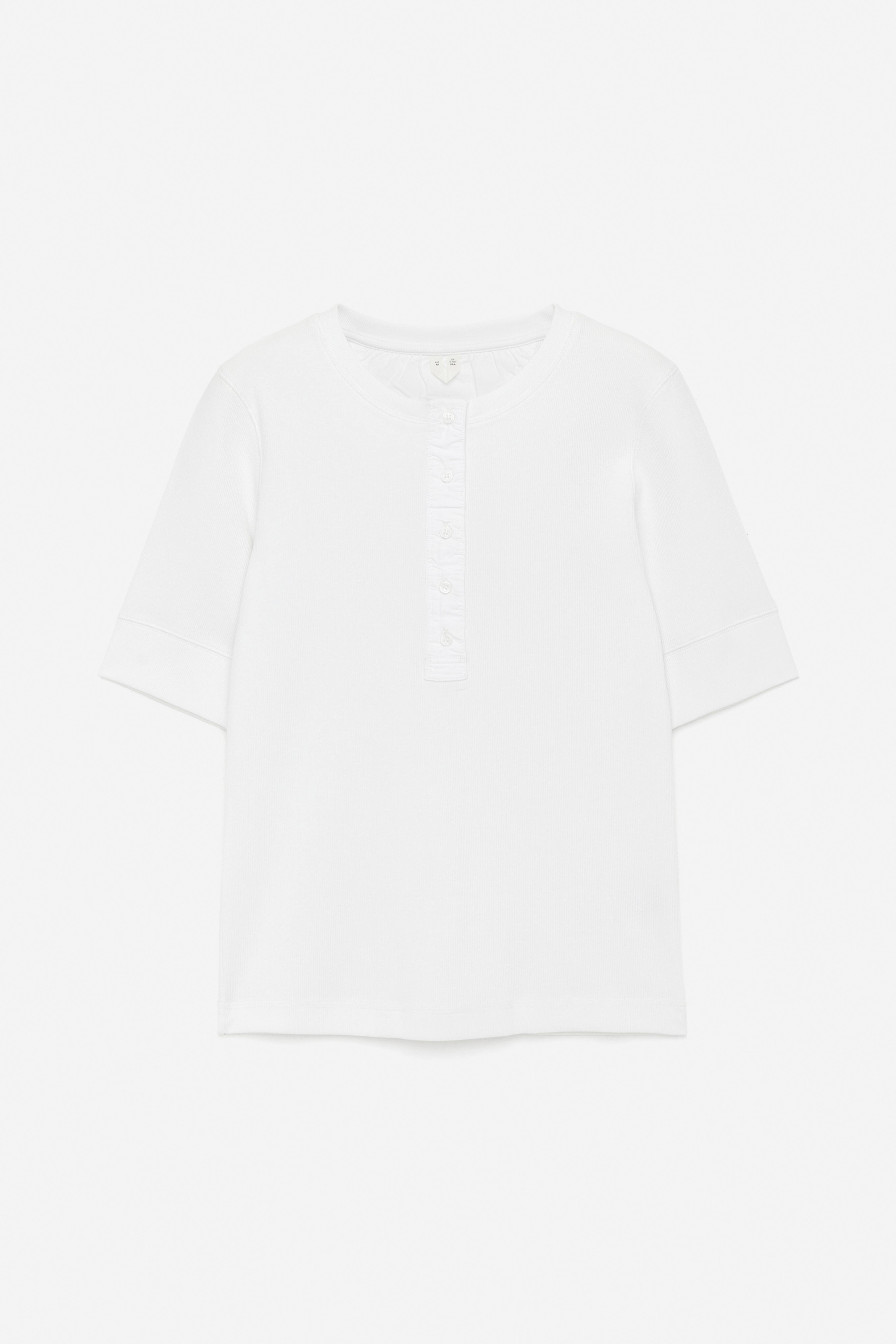 T shirt Z Guzikami Bia y ONA H M PL T shirt Z Guzikami Bia y ONA H M PL