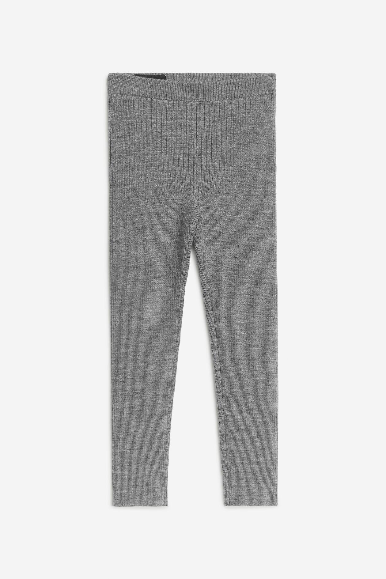 Gerippte Leggings aus Wollmischung - Graumeliert - Kids | H&M AT