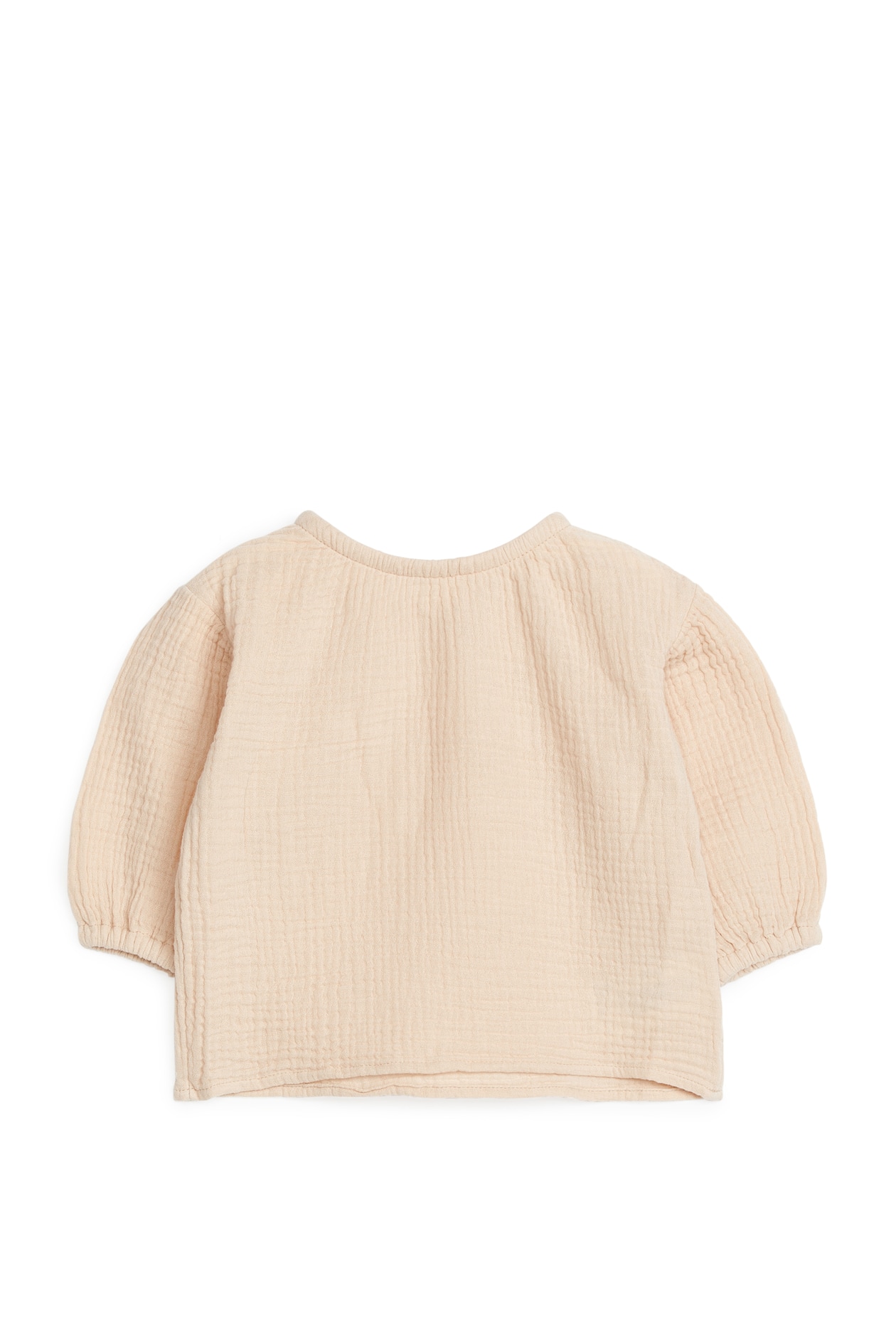 Puffy Cotton Muslin Blouse - Beige - Kids | H&M GB