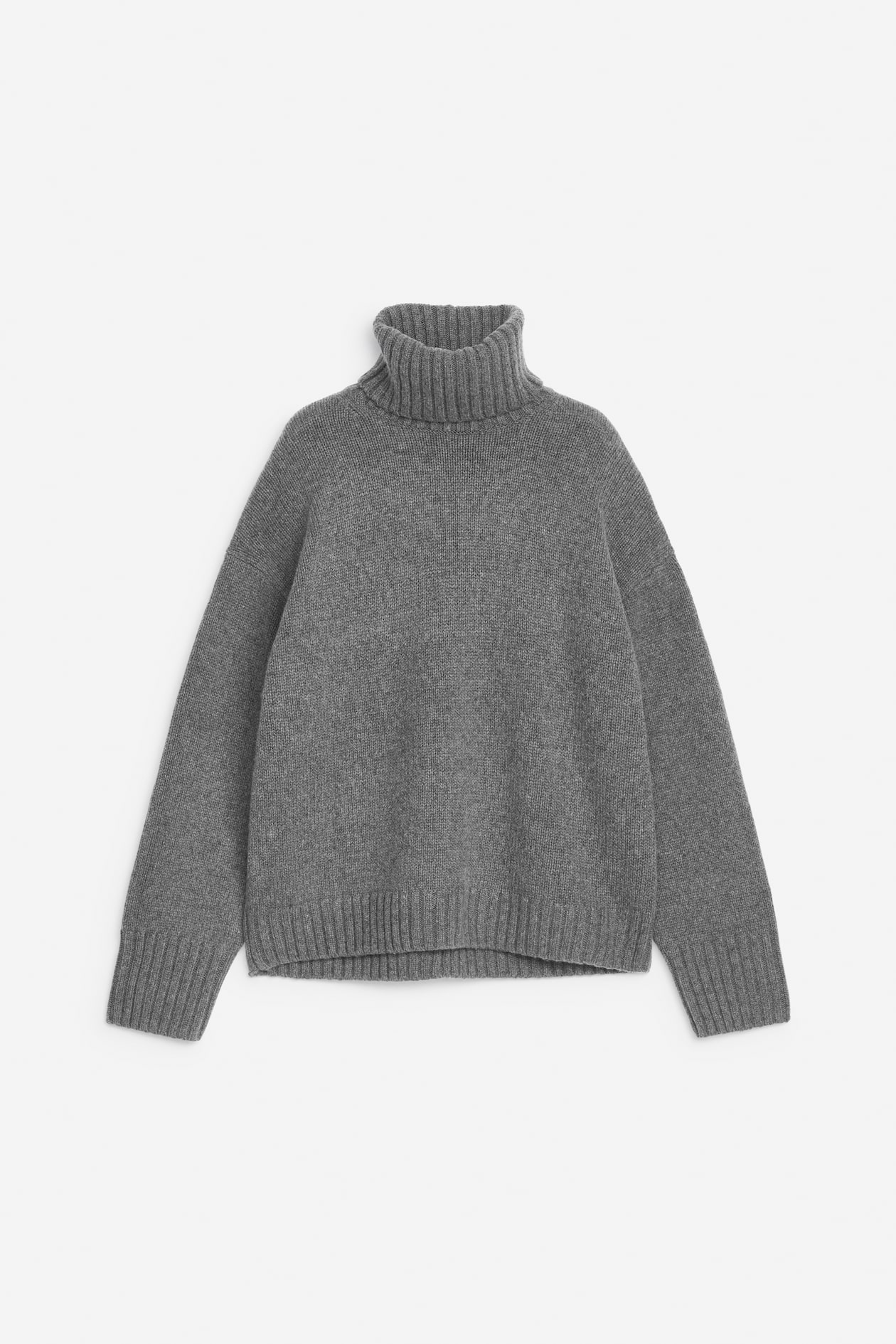 Chunky tröja i kashmir och ull - Mörkgrå - DAM | H&M SE