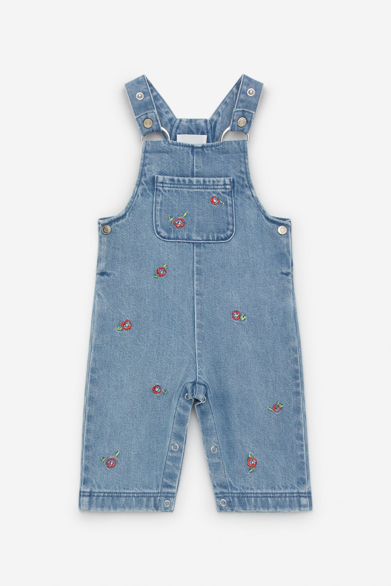Peto denim bordado - Azul claro - NIÑOS | H&M ES