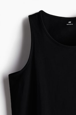 Regular Fit Tank Top - Black - Men | H&M US
