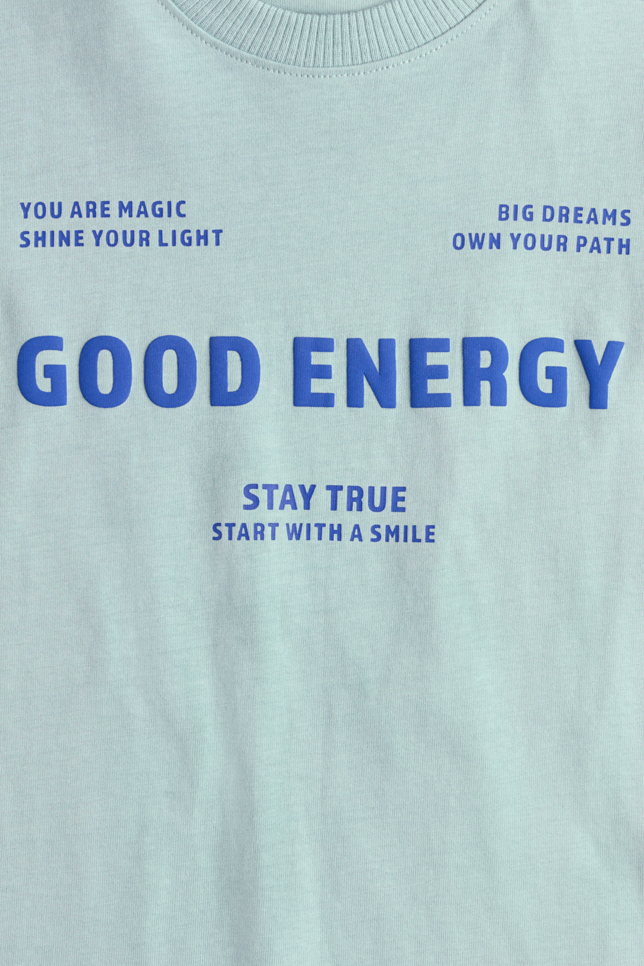 Printed T-shirt - Dusty turquoise/Energy - Kids | H&M HK