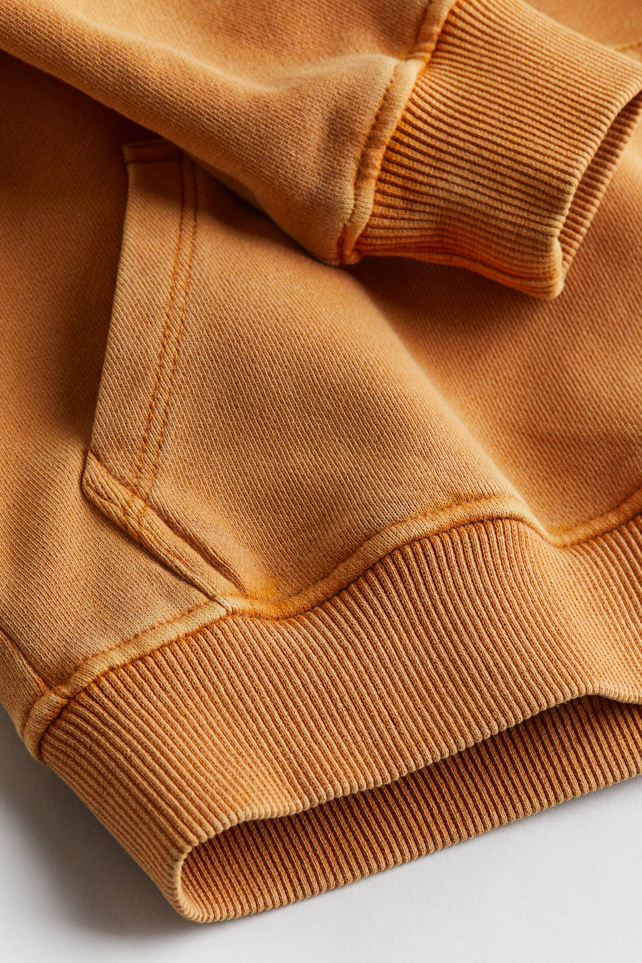 Washed-look Printed Hoodie - Light brown - Kids | H&M US