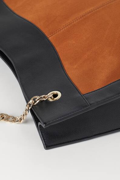 Large handbag - Brown/Black - Ladies | H&M GB