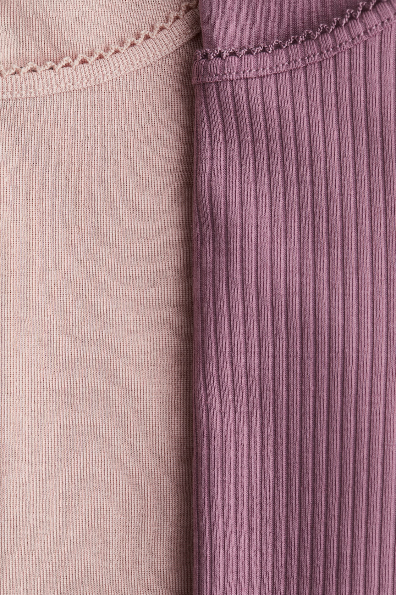 2-Pack Cotton Tops - Light pink/plum - Kids | H&M US