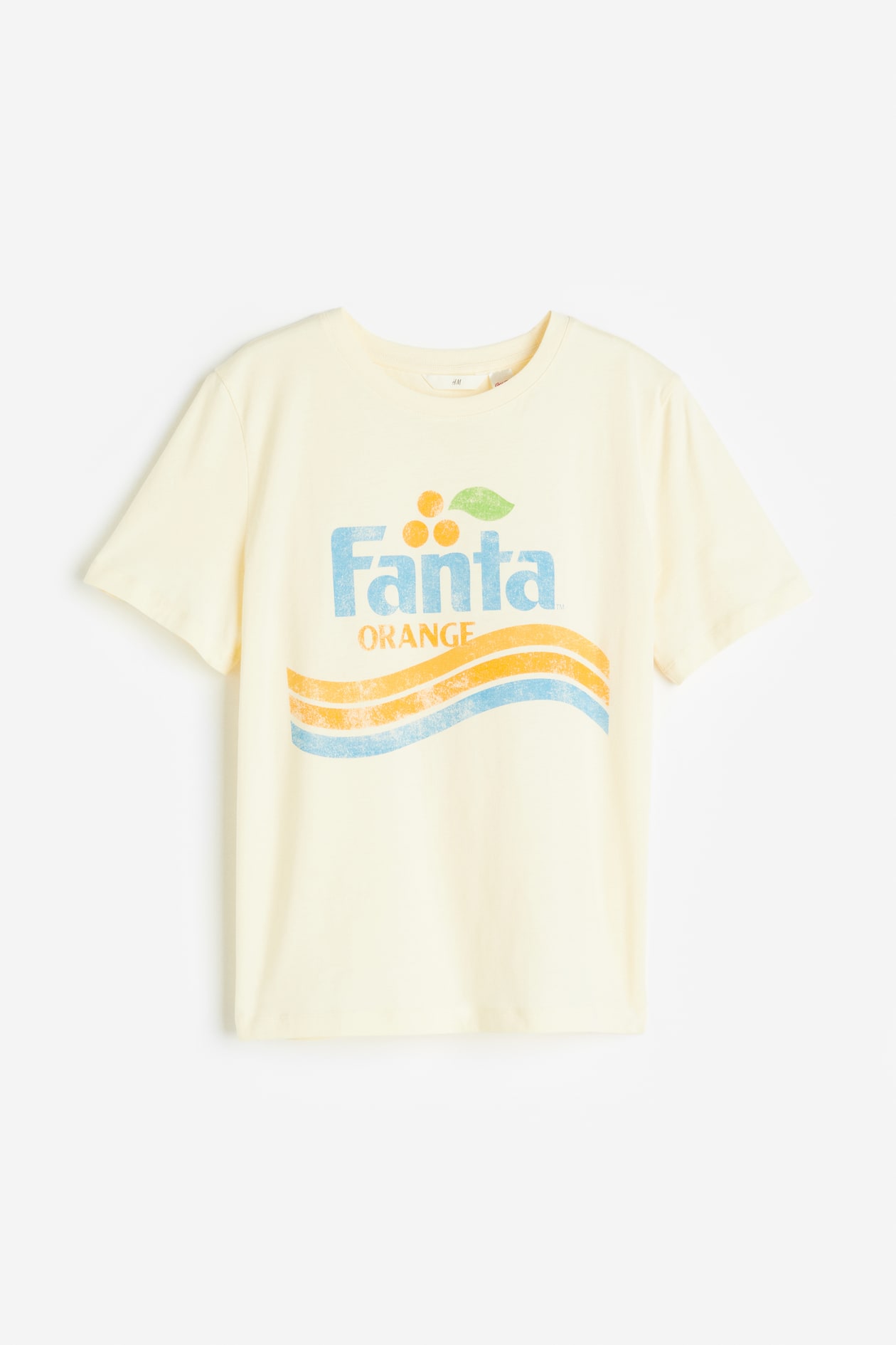 Áo thun in họa tiết - Màu vàng lợt/Fanta - Ladies | H&M VN