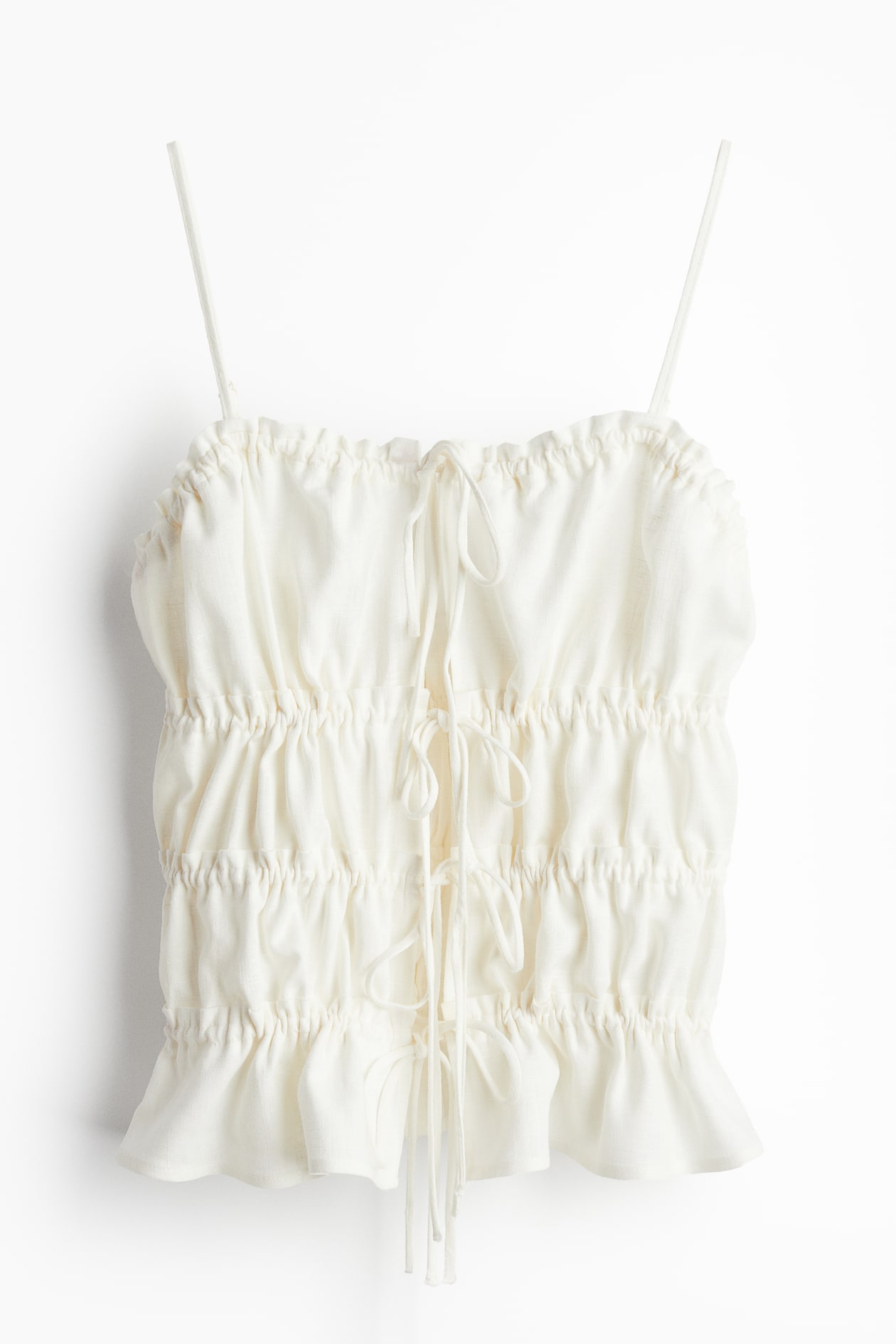 Women's Cream Drawstring-detail Camisole Top | H&M CA