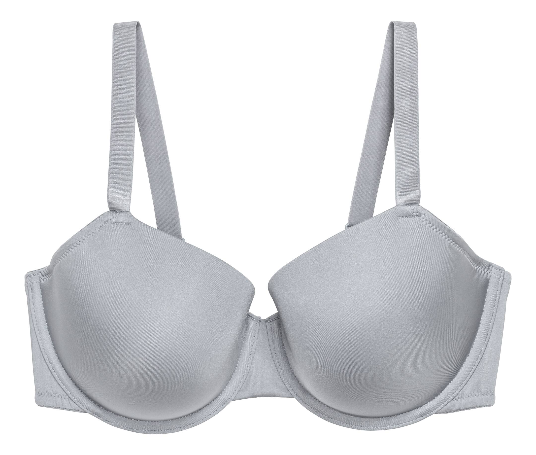 2-pack Padded Bras D/E/F Cup - Heather/light gray - Ladies | H&M CA