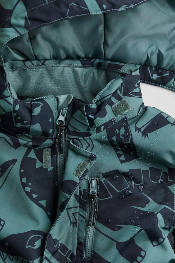 Turquoise/Dinosaurs Waterproof room-to-grow snowsuit for kids | H&M GB