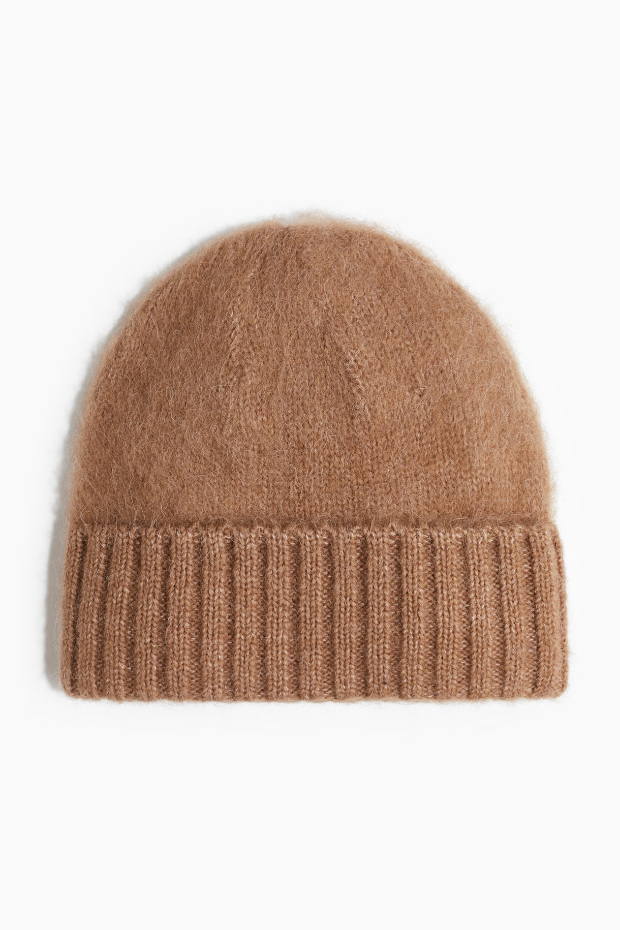Fuzzy wool-blend beanie - Beige - Men | H&M IN