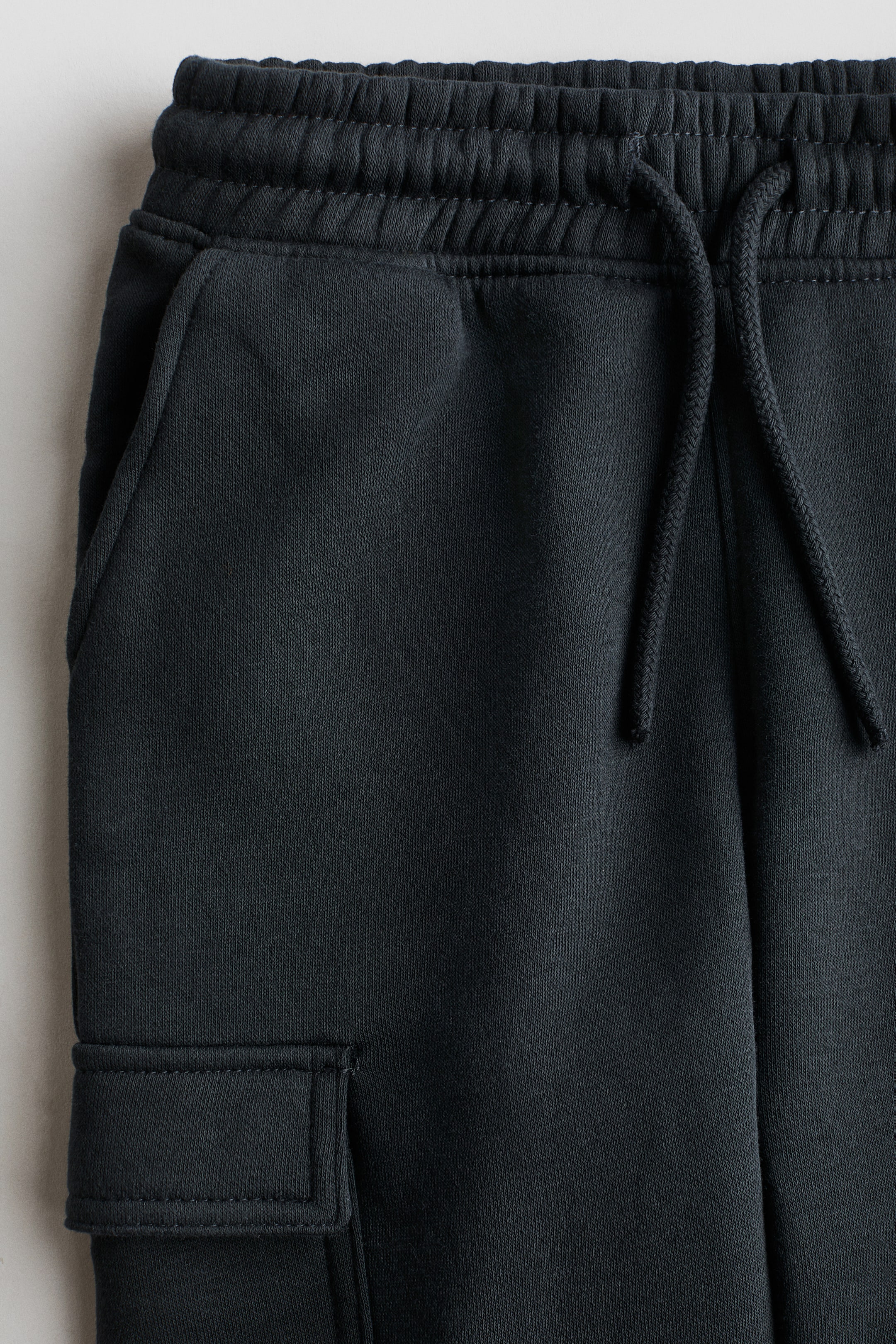 Dark grey Brushed-inside cargo joggers for kids | H&M IN