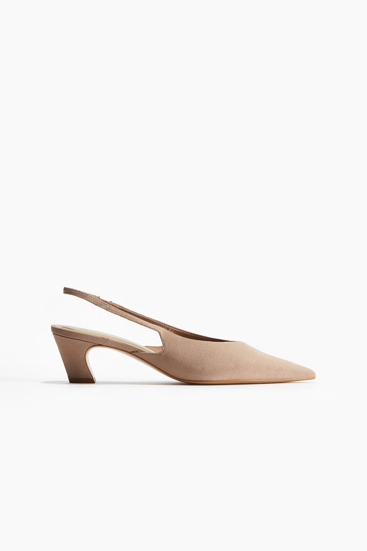 Women's Beige Pointed Slingbacks | H&M PH