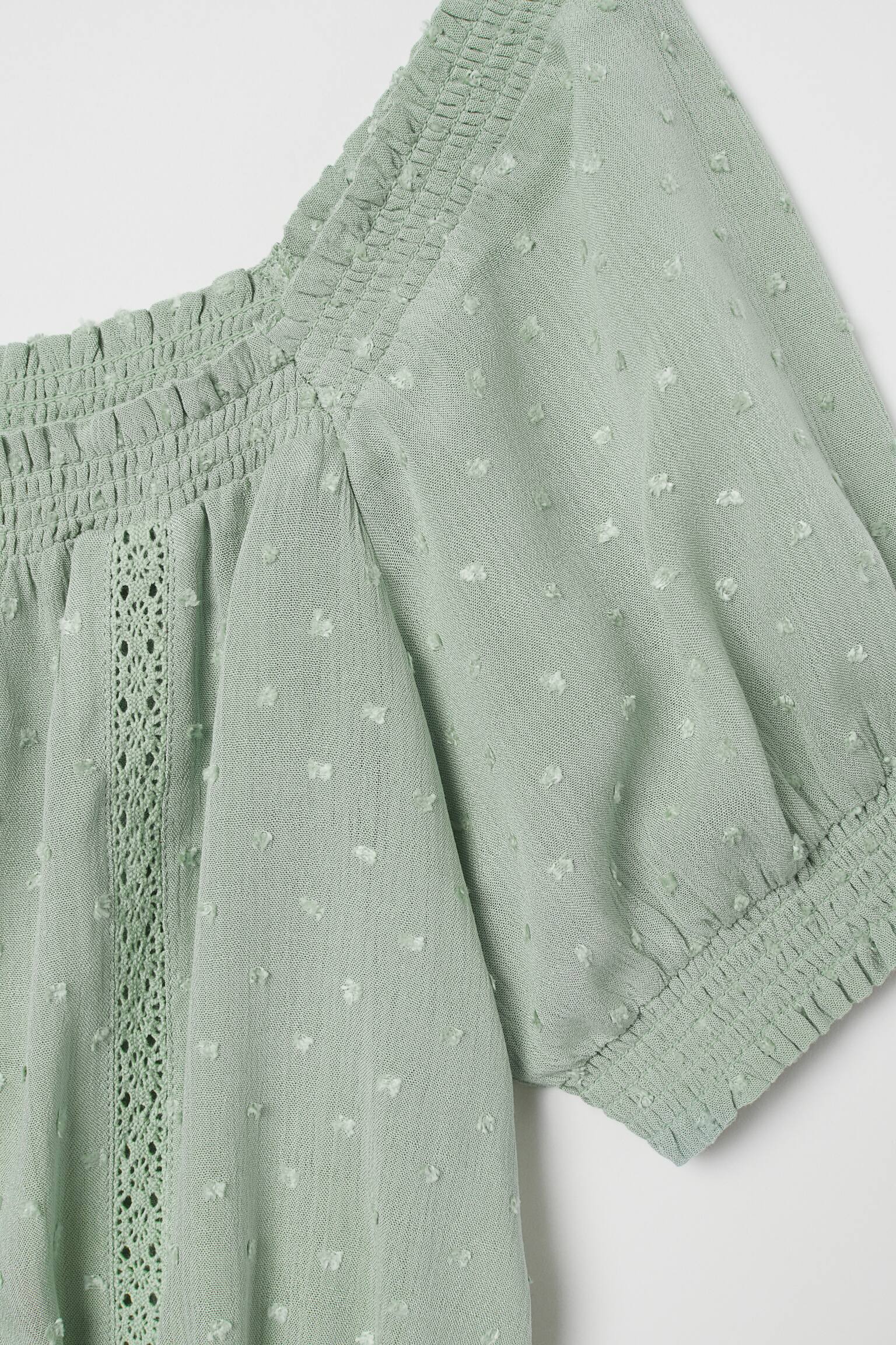 Textured blouse - Dusky green - Ladies | H&M GB