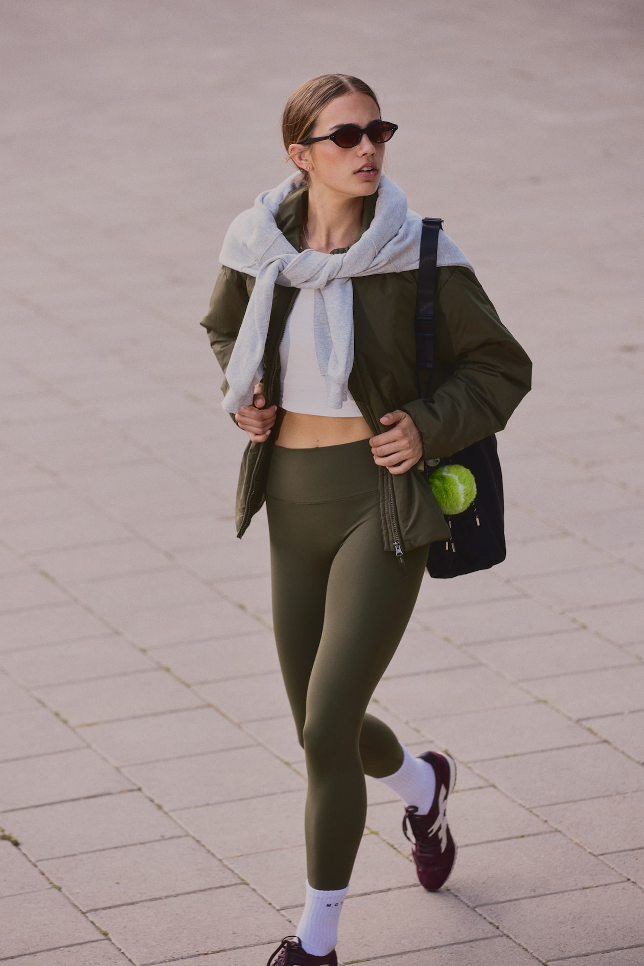 Women's Moss green Insulated Shacket with ThermoMove™ | H&M CA