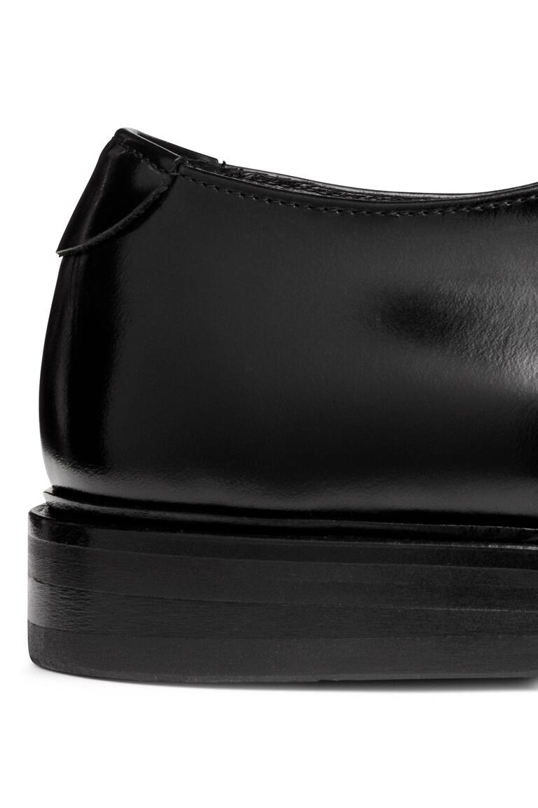 Leather Derby shoes - Low heel - Black - Men | H&M GB