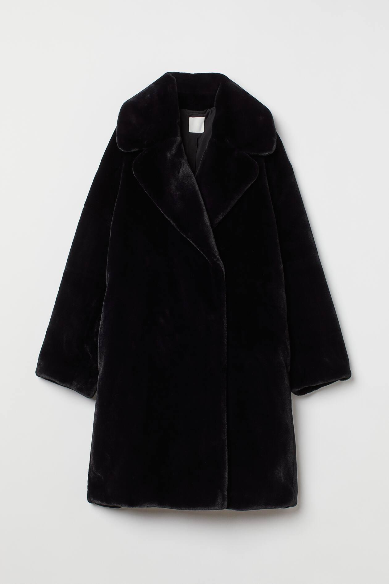 Faux fur coat - Black - Ladies | H&M GB