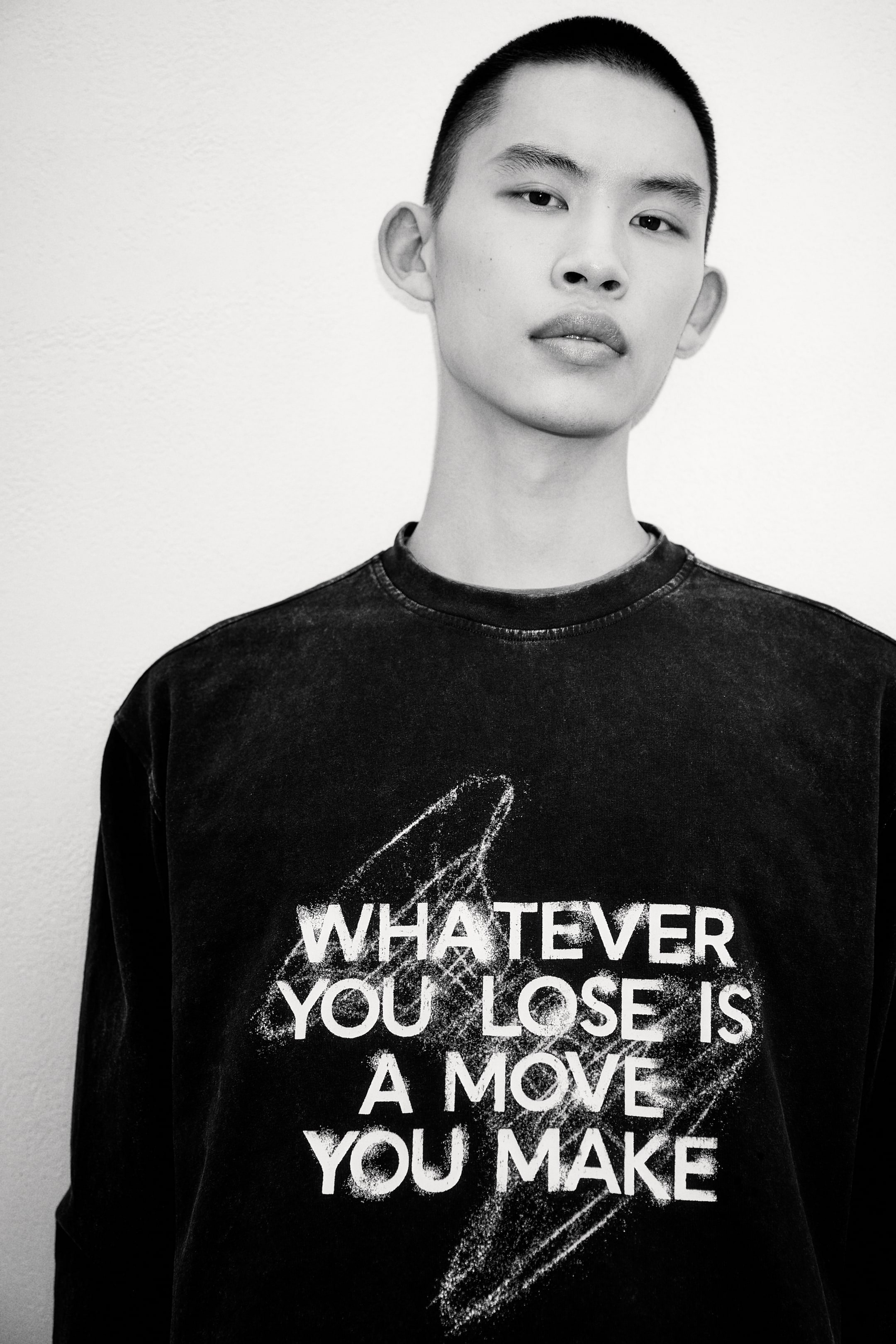 Men’s Black/Whatever You Lose Loose Fit Long-sleeved T-shirt | H&M HK
