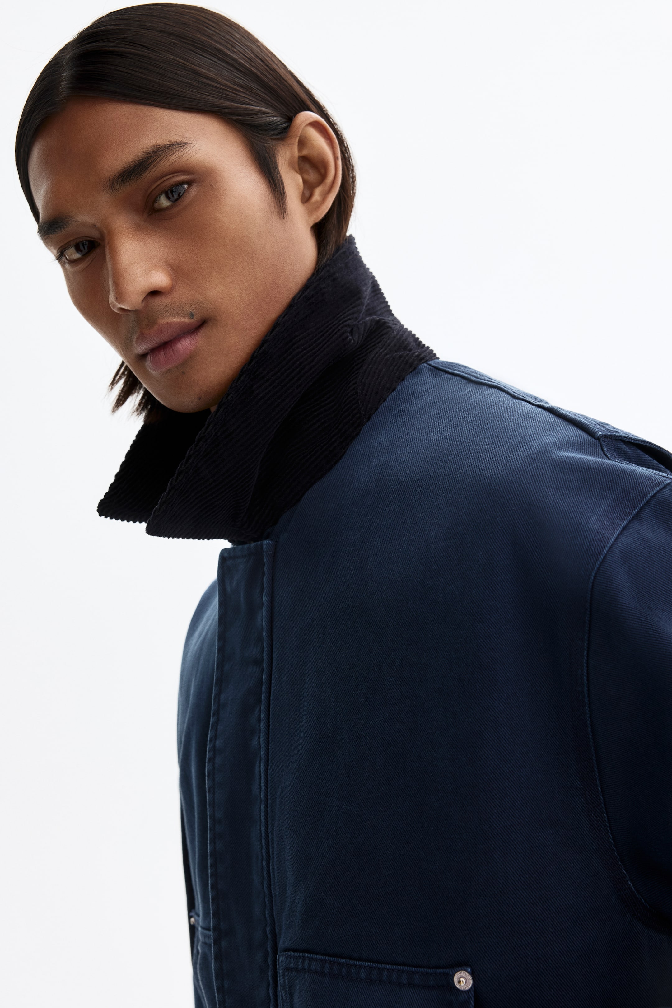 Short workwear jacket - Dark blue - Men | H&M SG