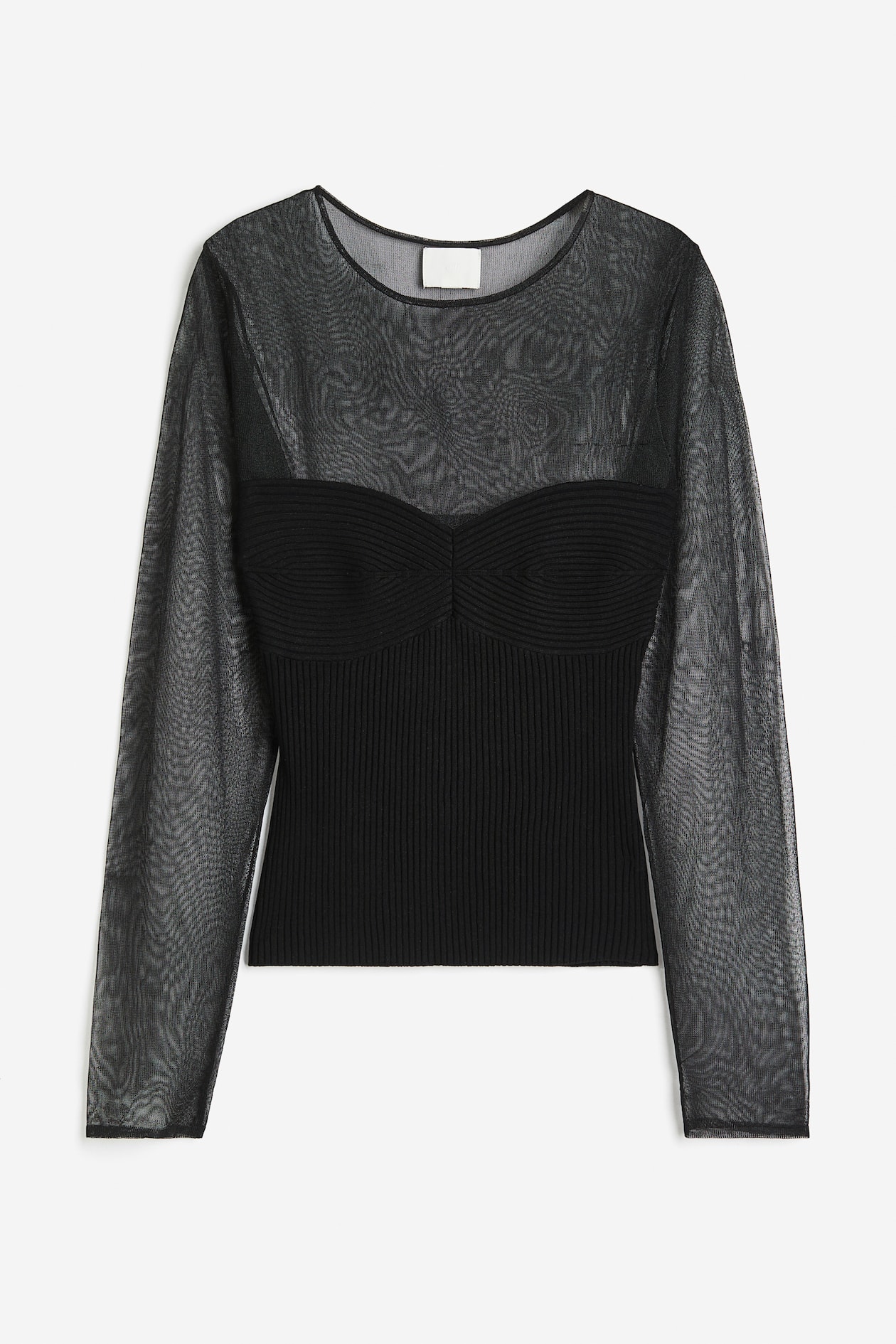 Top transparente - Negro - MUJER | H&M ES
