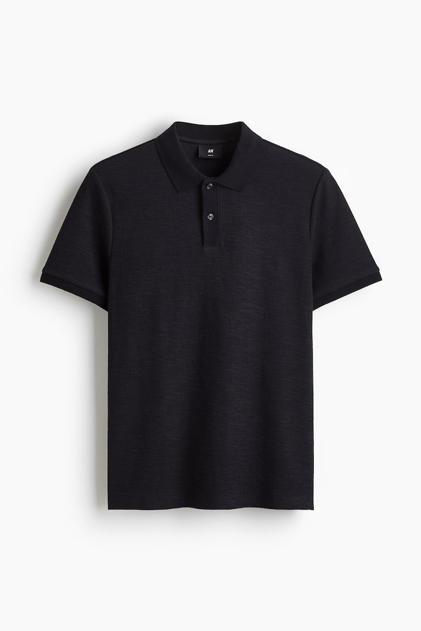 Slim-Fit Polo Shirt - Navy blue - Men | H&M US
