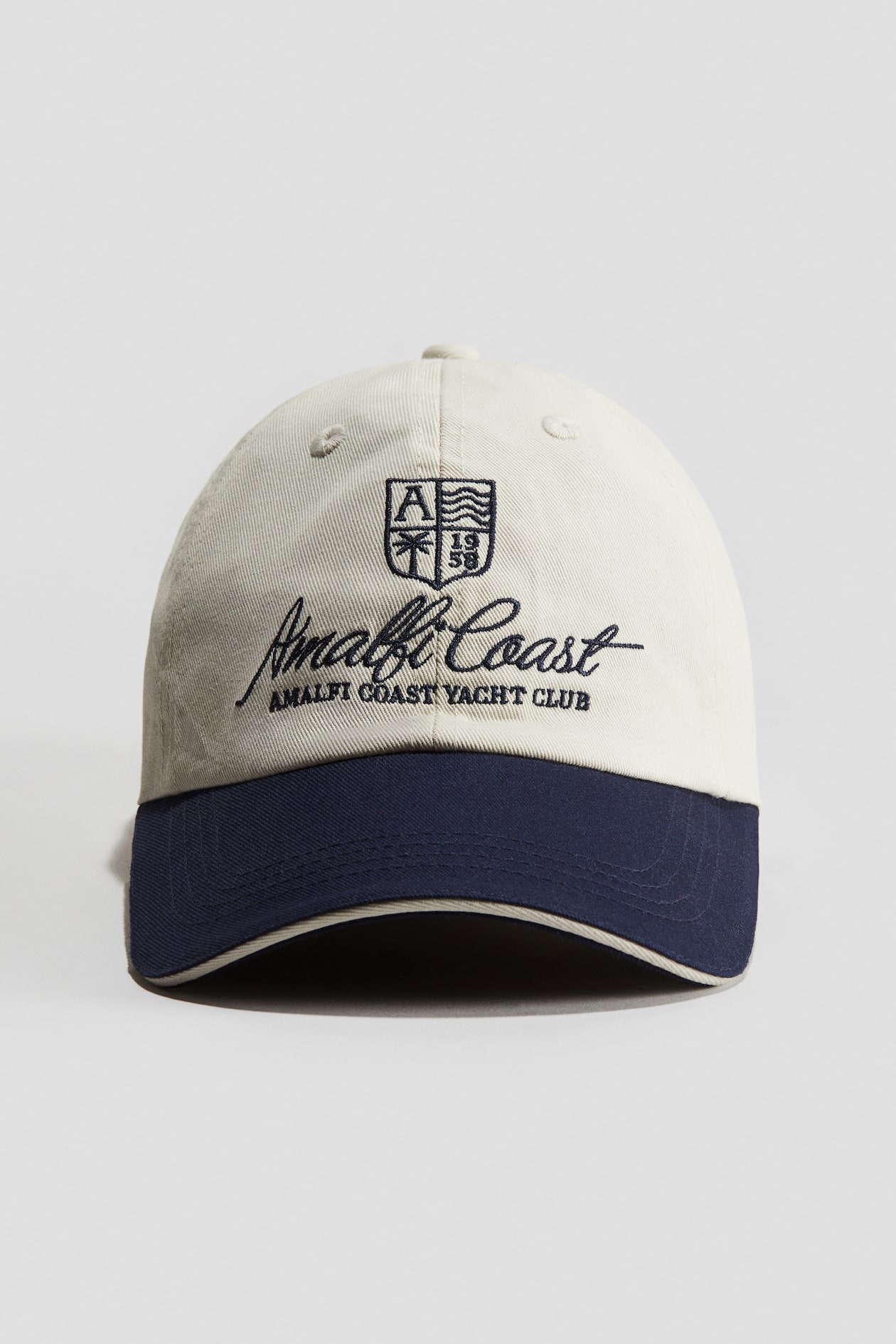 White/Amalfi Coast Cotton Cap with Text Motif for kids | H&M CA