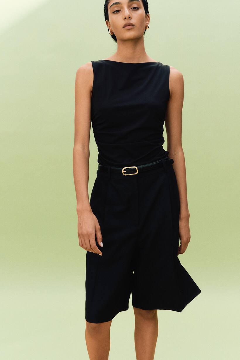 Women's Black Boat-Neck Top | H&M CA