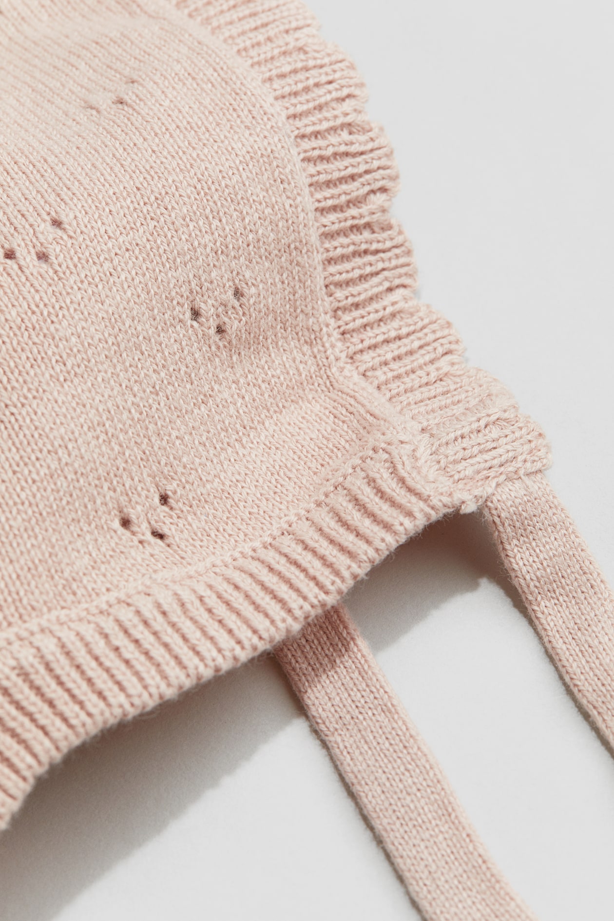 Light dusty pink Knit Cotton Bonnet | H&M CA