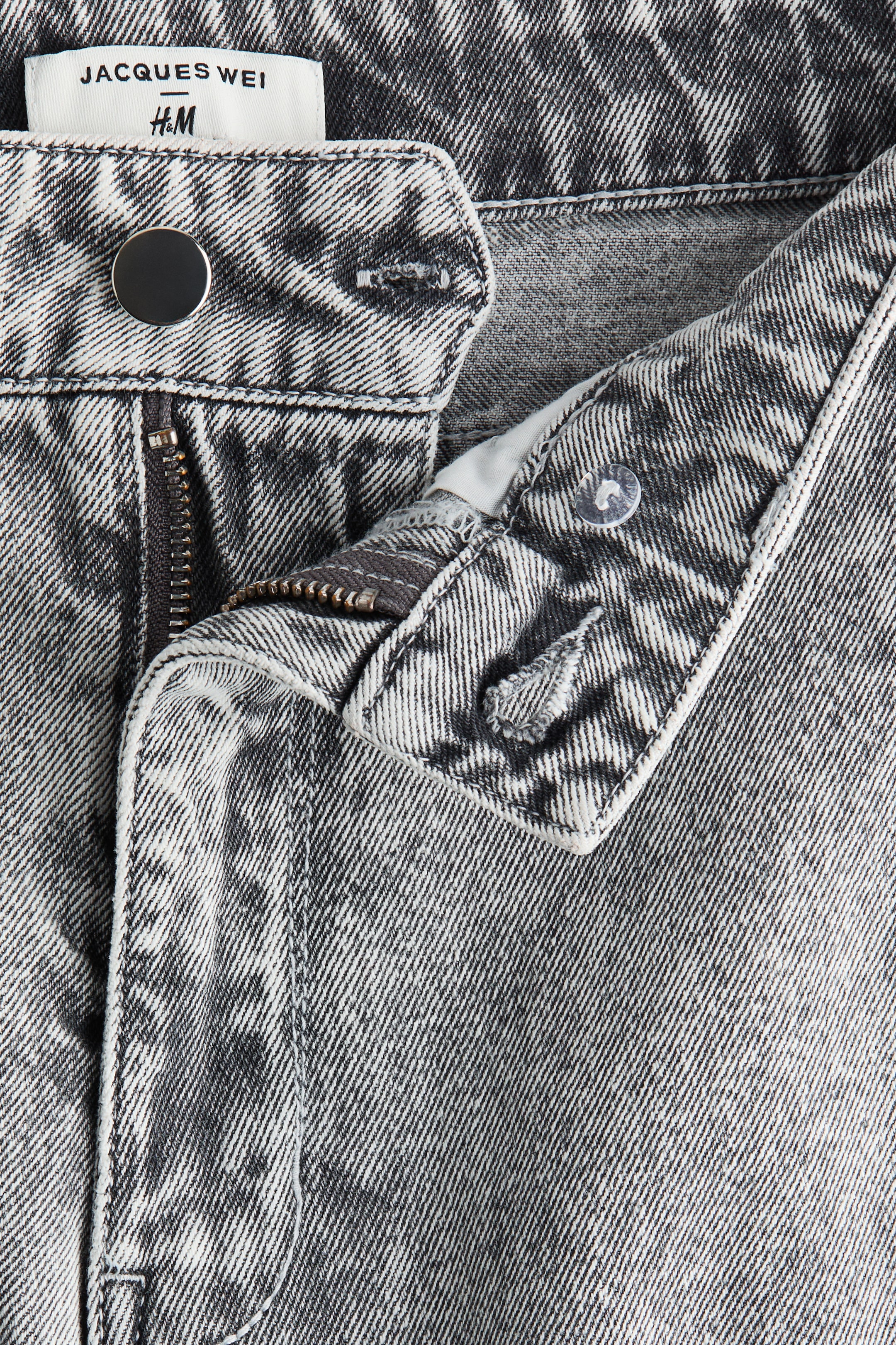 Barrel-leg jeans - Denim grey - Ladies | H&M HK