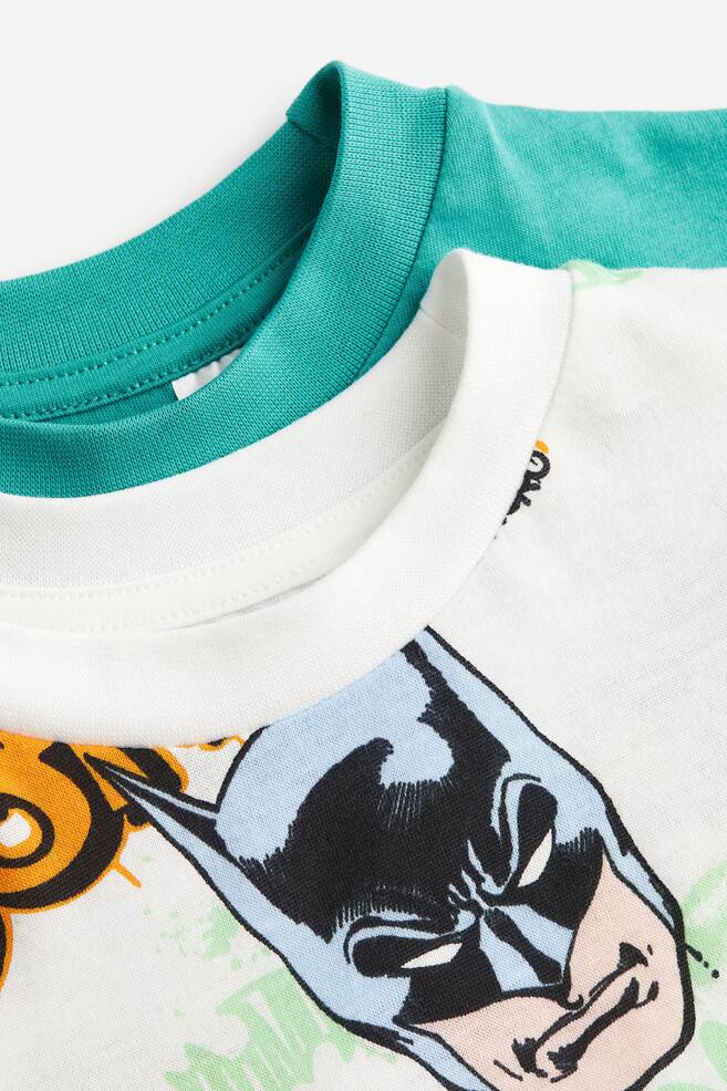 2-pack T-shirts - Turquoise/Batman - Kids | H&M GB