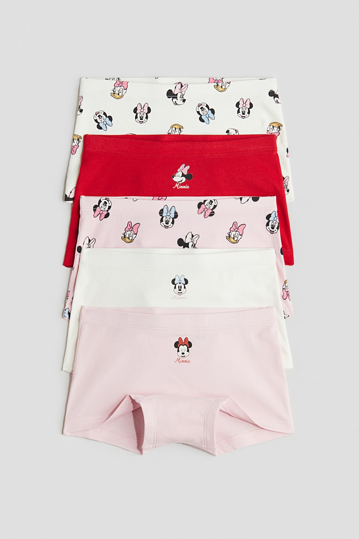 5-pack cotton boxer briefs - Pink/Minnie Mouse - Kids | H&M GB