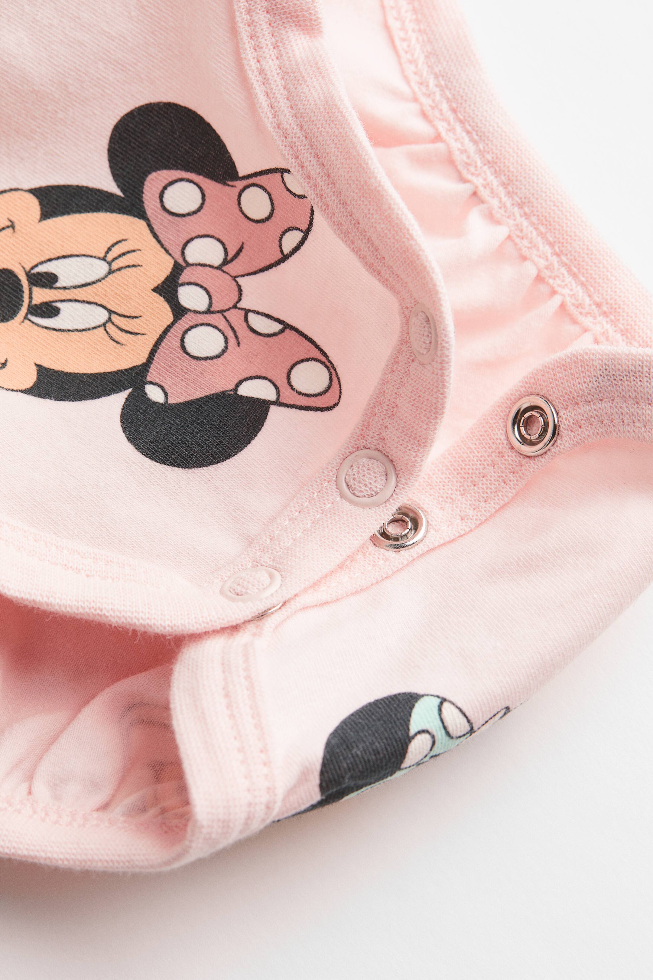 Body de manga larga - Rosa claro/Minnie Mouse - NIÑOS | H&M ES