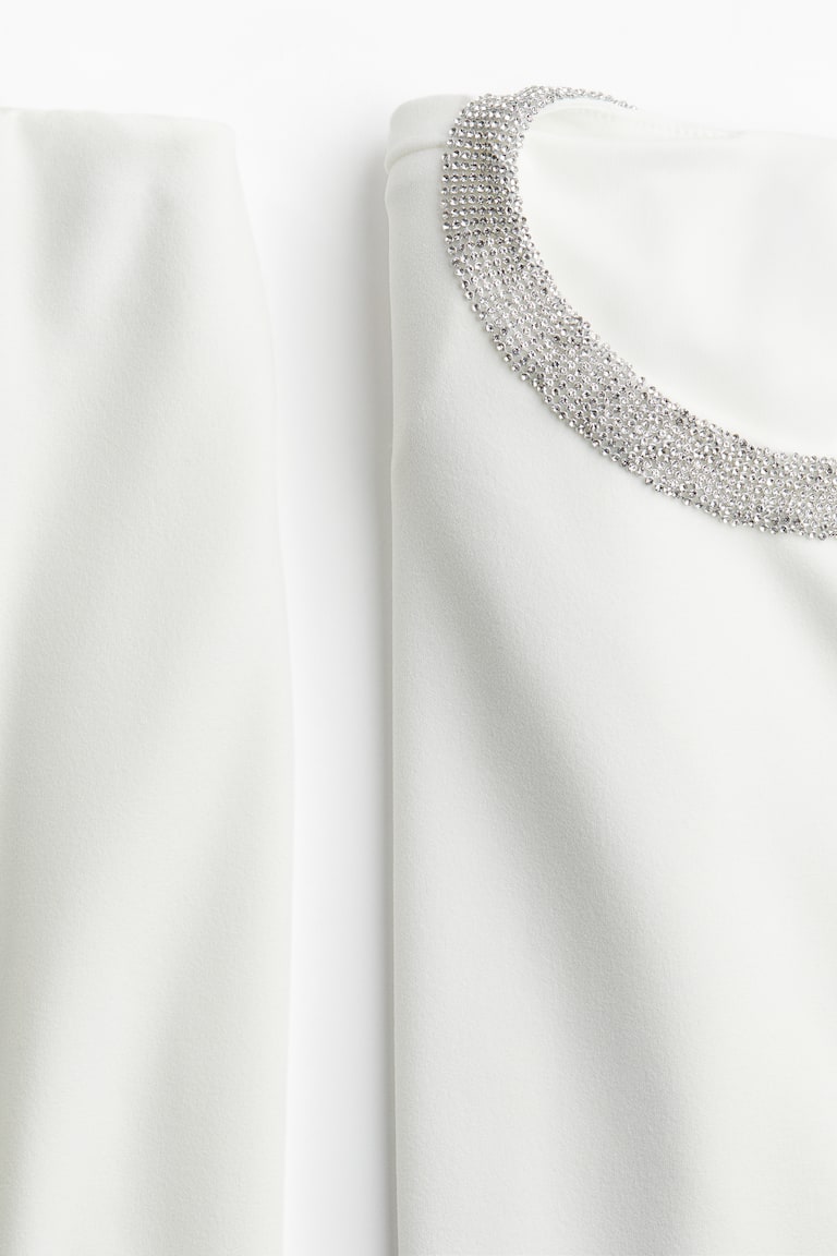 MAMA 2-piece rhinestone-embellished set - White/Rhinestones - Ladies ...