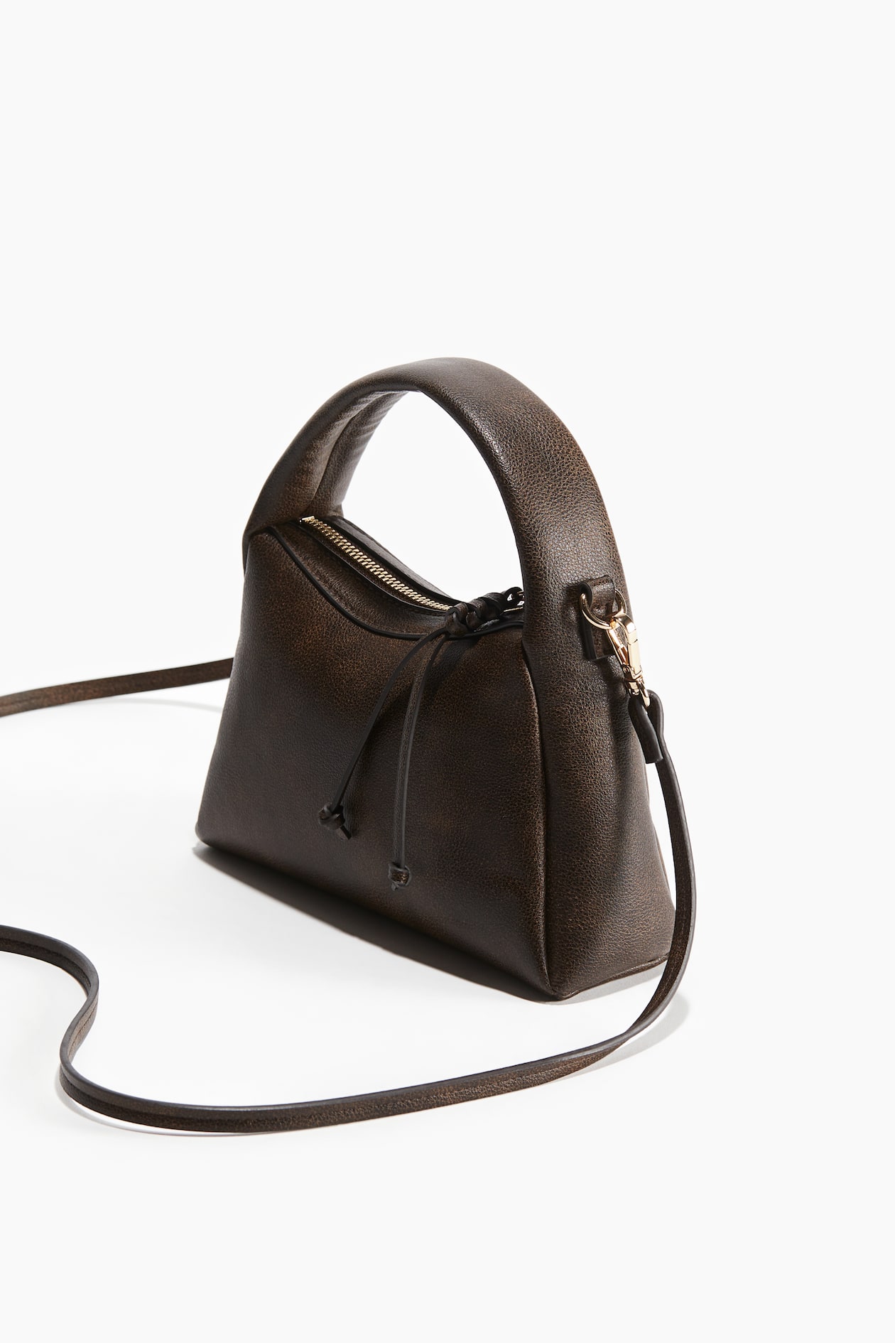 Women's Dark brown/distressed Small Crossbody Bag | H&M US