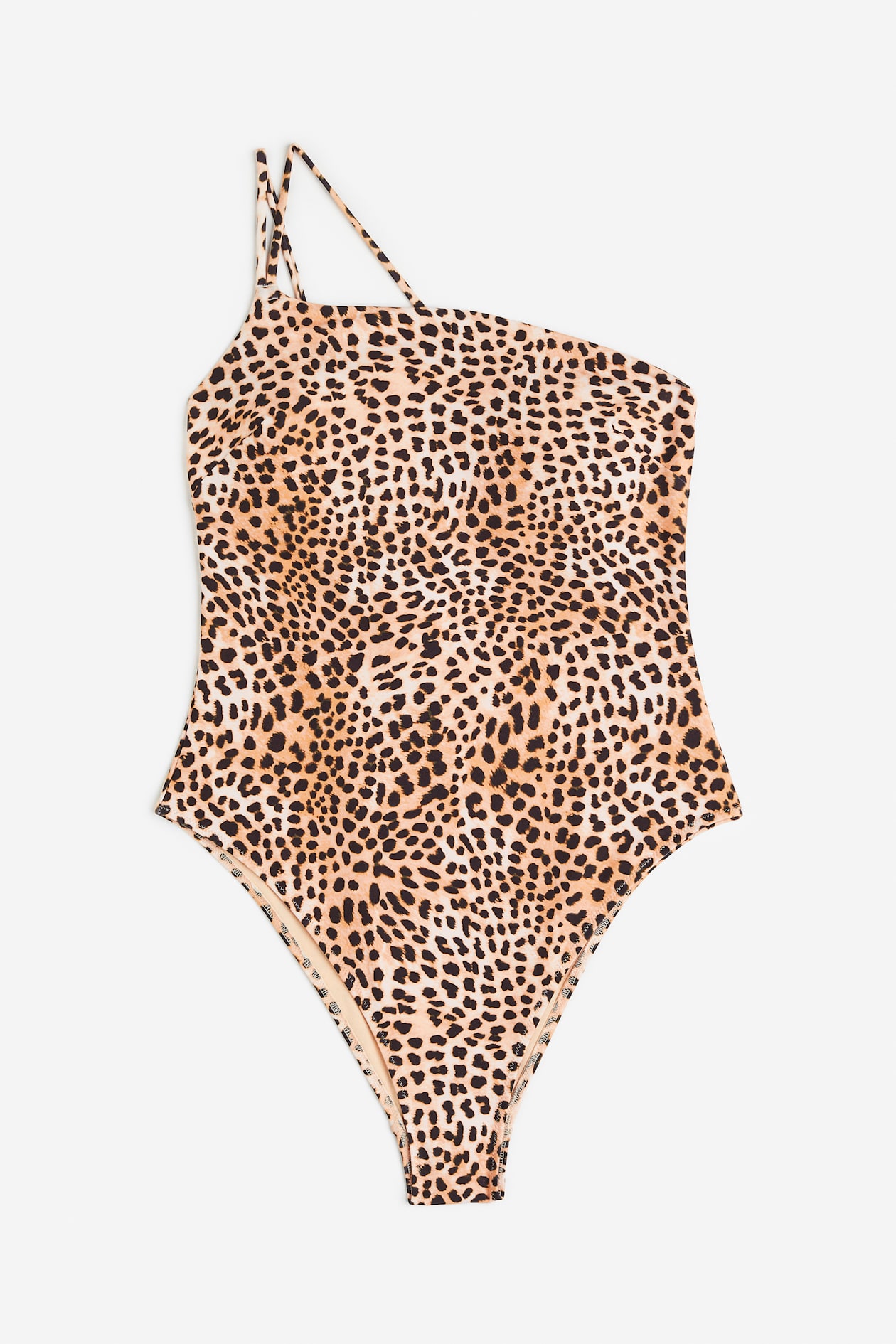 Traje de baño High leg - Beige/Estampado de leopardo - MUJER | H&M ES