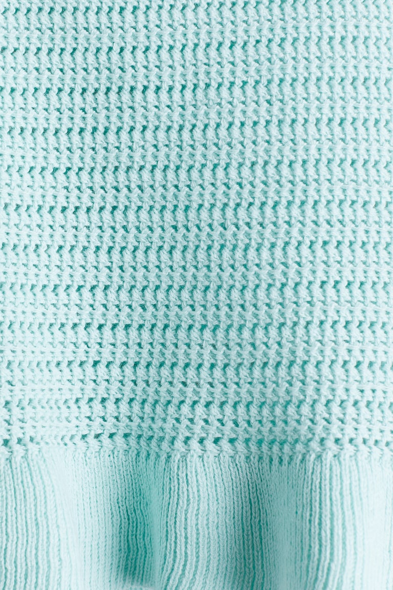 Light turquoise Cotton-Knit Strappy Top for kids | H&M US