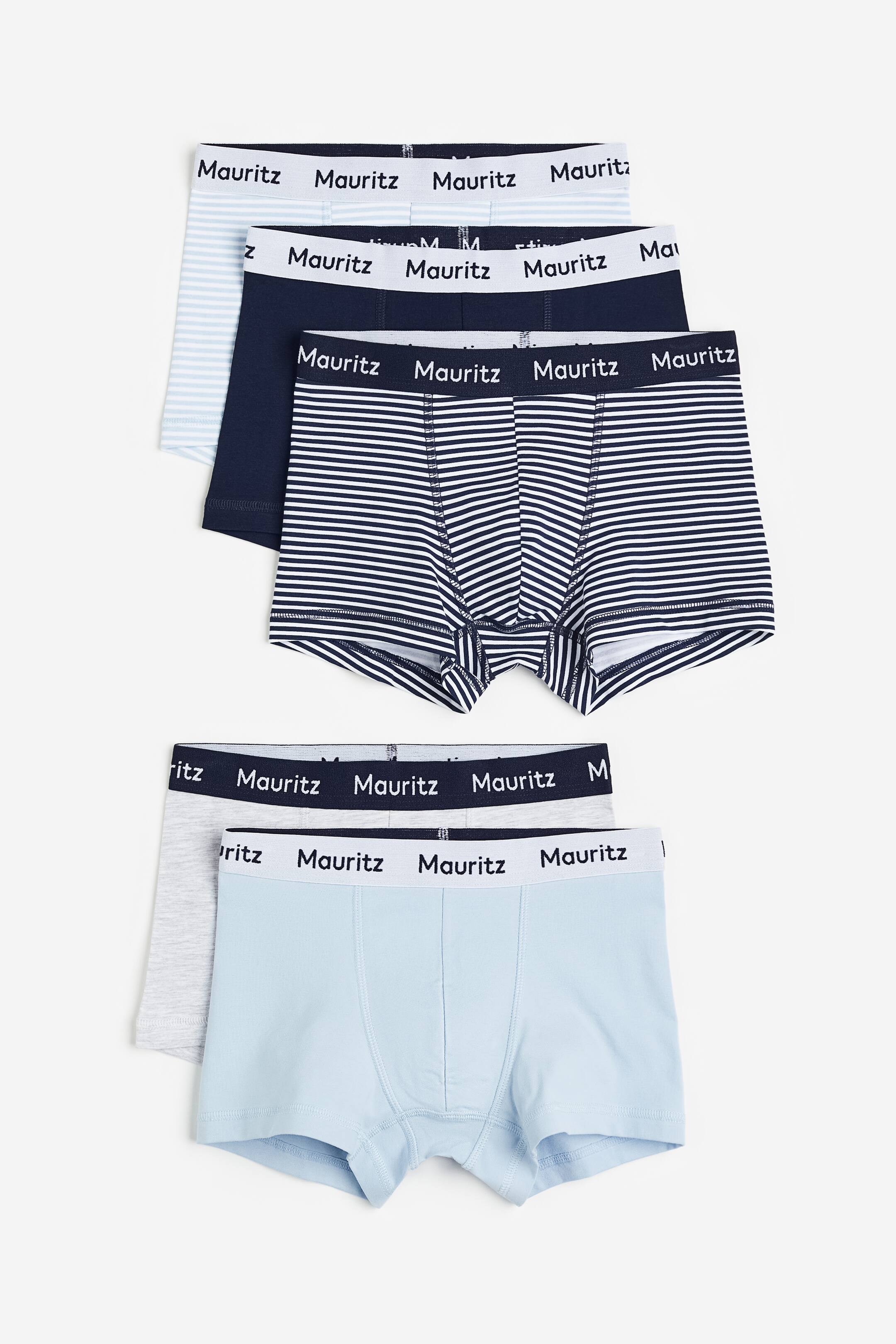 5-pack Boxer Briefs - Dark blue/striped - Kids | H&M CA