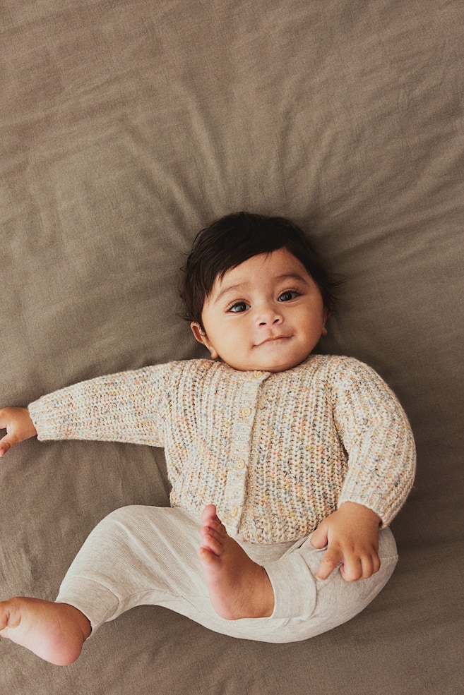 5-pack Foldover-Waist Pants - Beige/white - Kids | H&M US