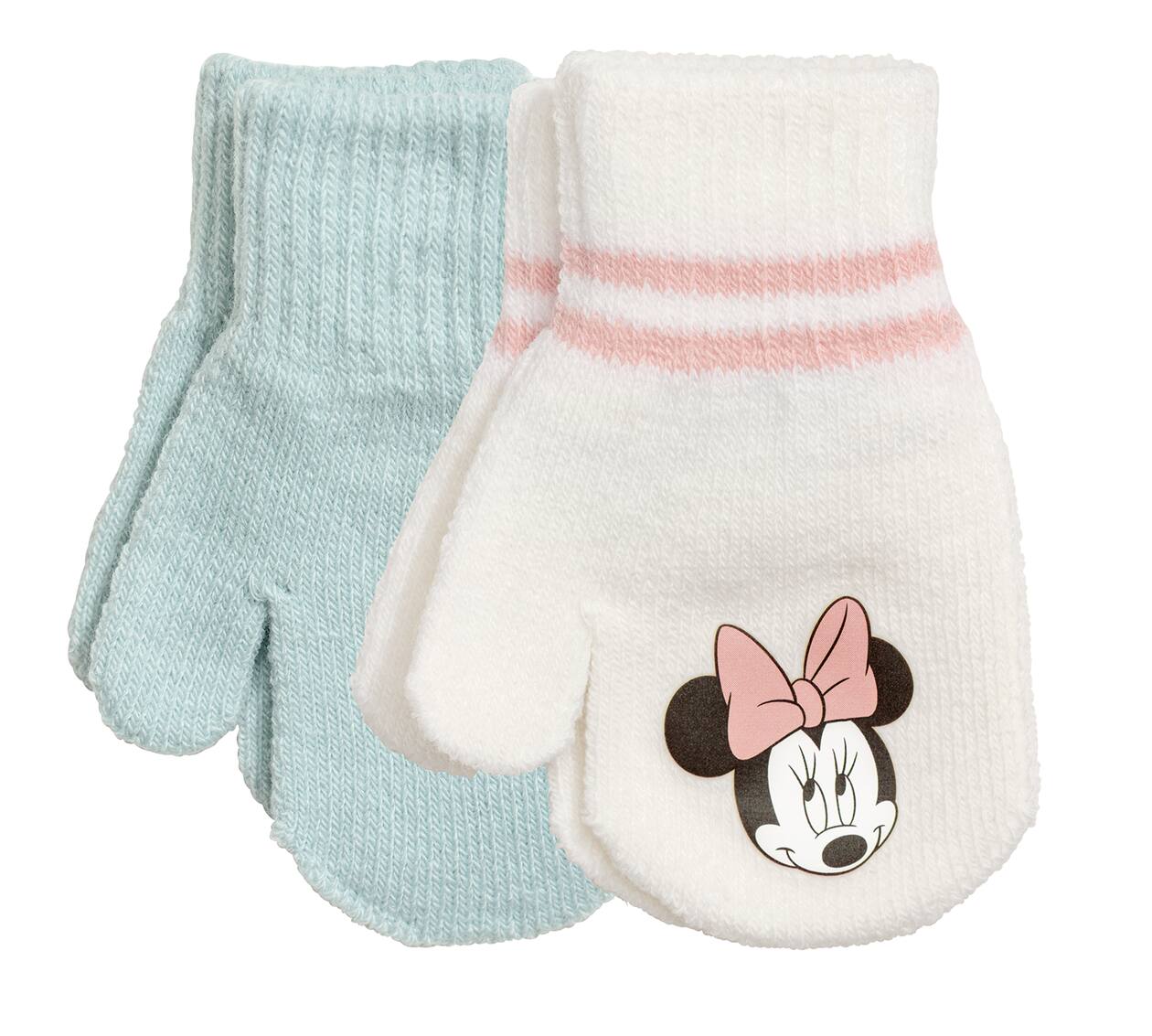 2-pack mittens - Light turquoise/Minnie Mouse - Kids | H&M GB